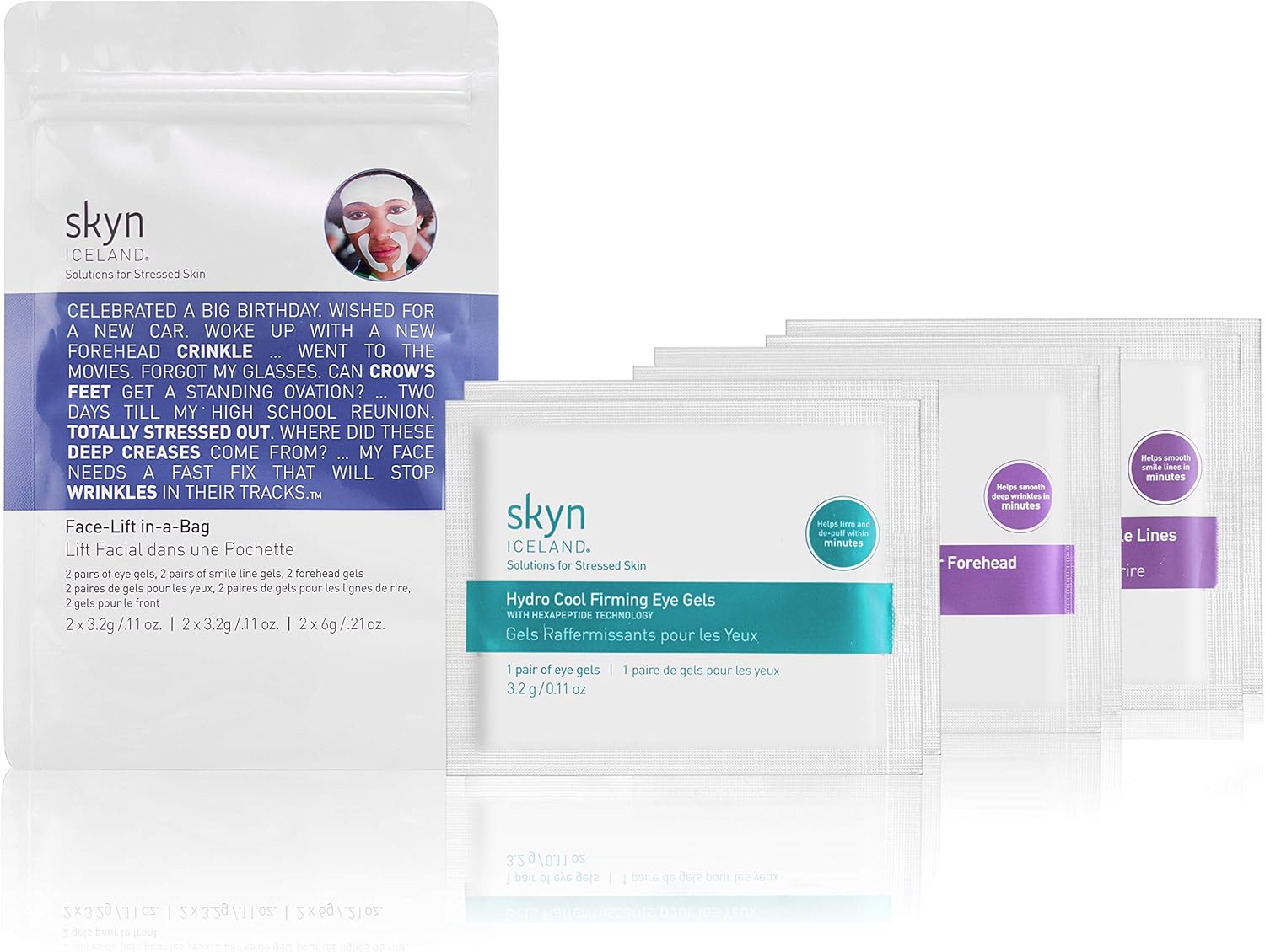 skyn ICELAND Face-Lift in-a-Bag: Essential Masks for Eyes, Forehead ...