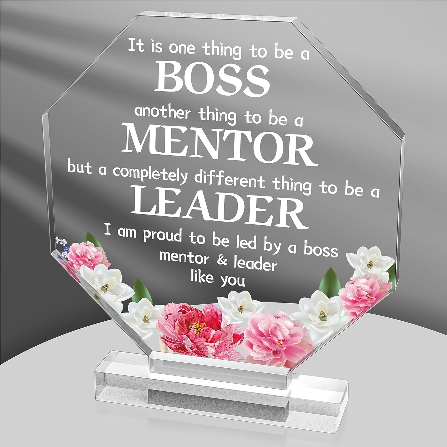 Amazon.com: Yopyame Boss Gifts Acrylic Boss Day Gifts for Women It is ...