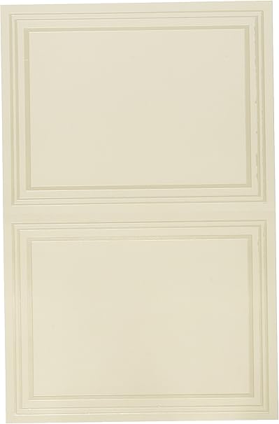 Amazon.com : Great Papers! Ivory Triple Pearl Foil & Embossed 2-up ...