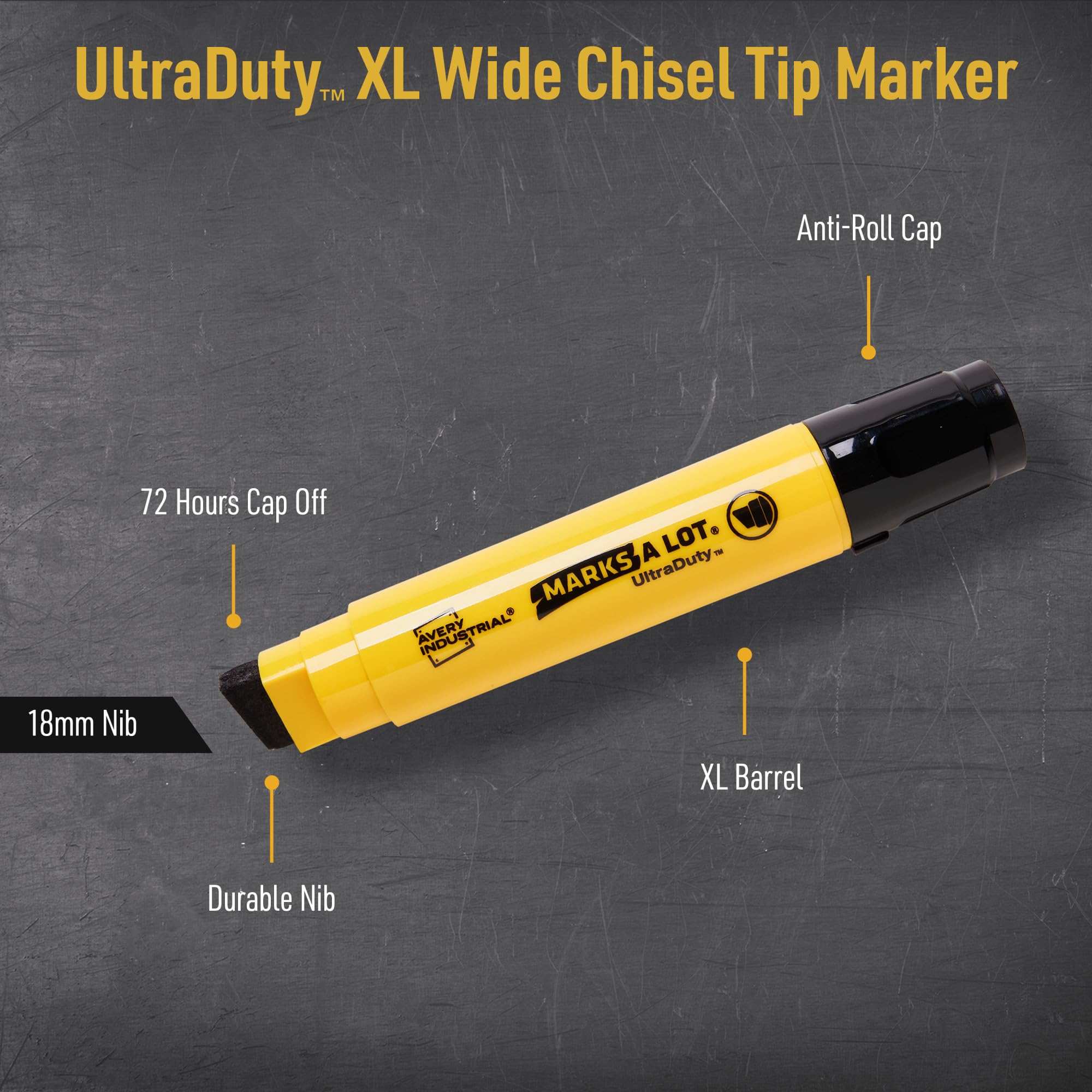 Snapklik.com : Avery Marks A Lot UltraDuty Permanent Markers, XL Wide ...