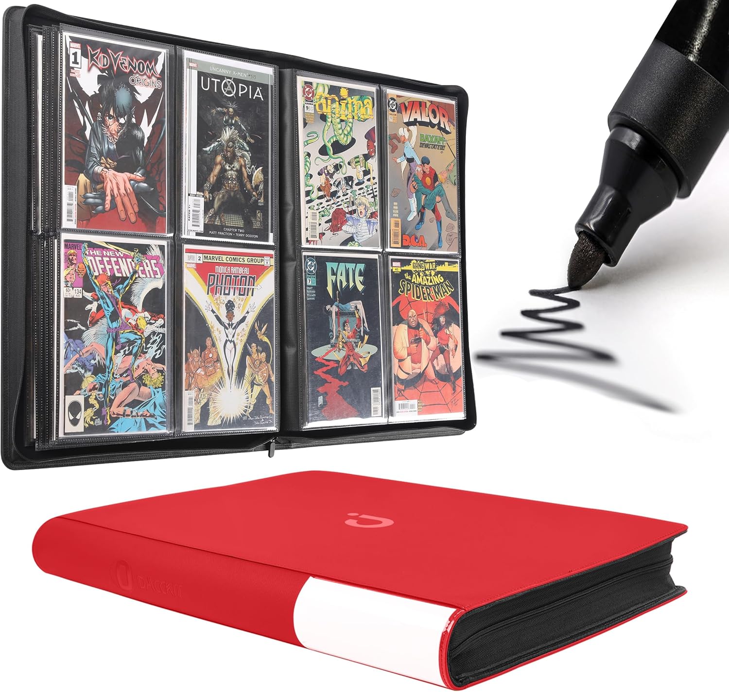 Amazon.com: D DACCKIT Premium Comic Binder，Comic Book Album with ...