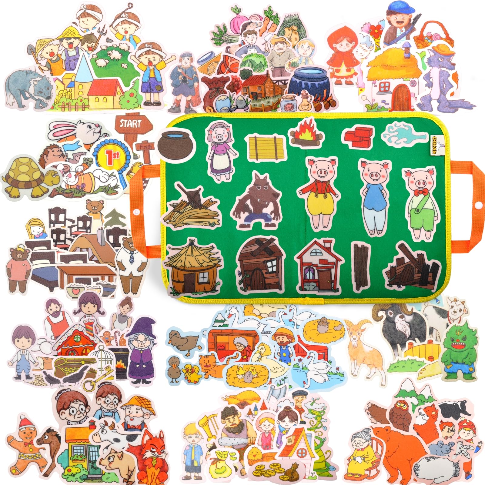 Snapklik.com : 12 Pack Felt/Flannel Board Story Pieces, PRECUT Felt ...