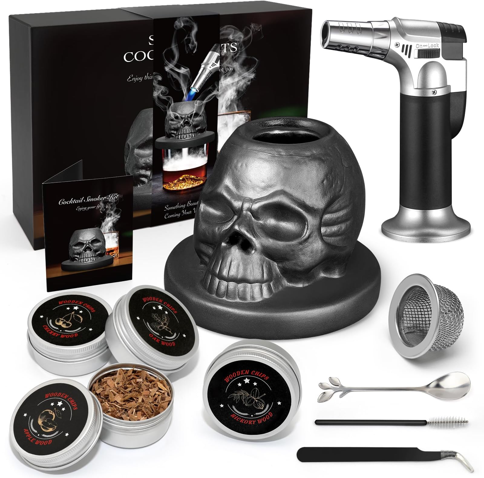 Amazon.com : Kaduf Cocktail Smoker Kit, Whiskey Smoker Kit For All ...