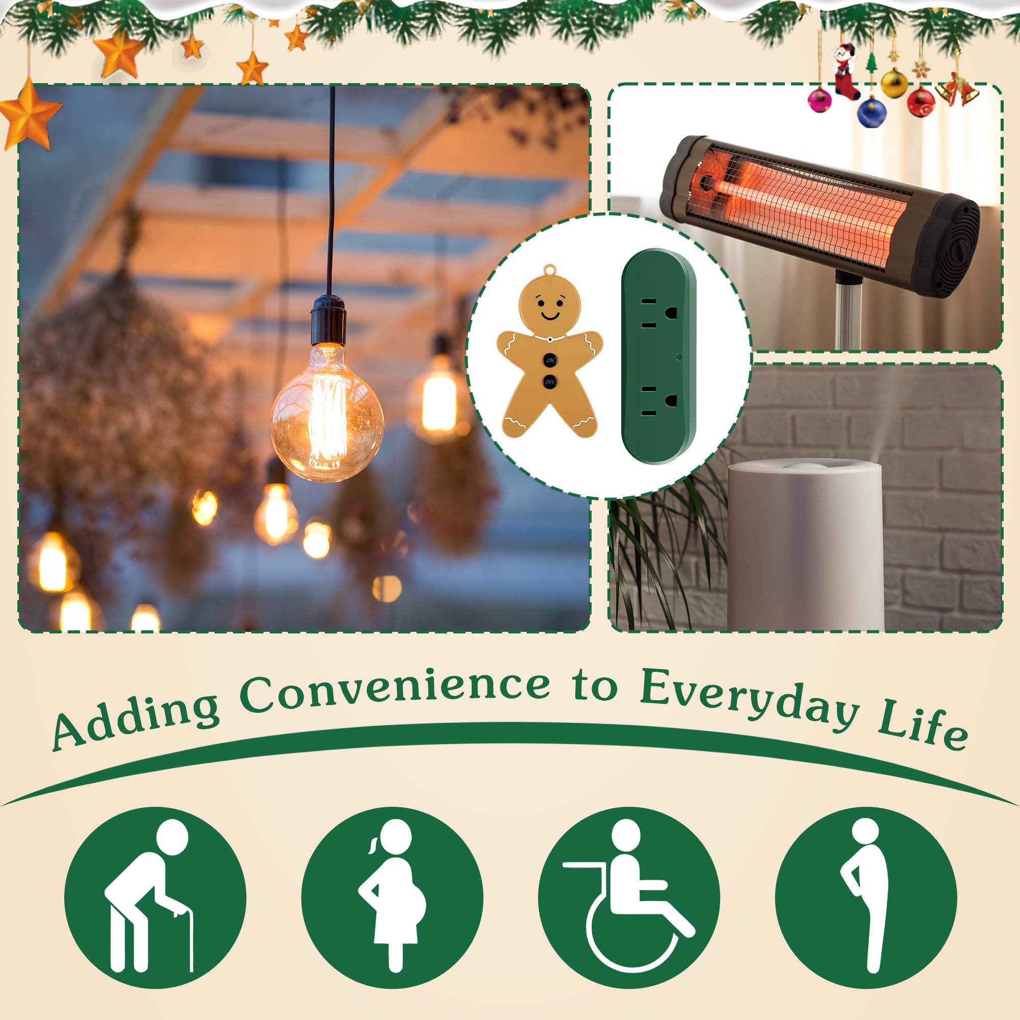 Snapklik.com : Enhon Wireless Remote Switch For Christmas Tree Lights ...