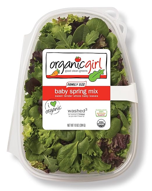 Amazon.com: Organicgirl Baby Spring Greens Mix, 10 Oz : Grocery ...
