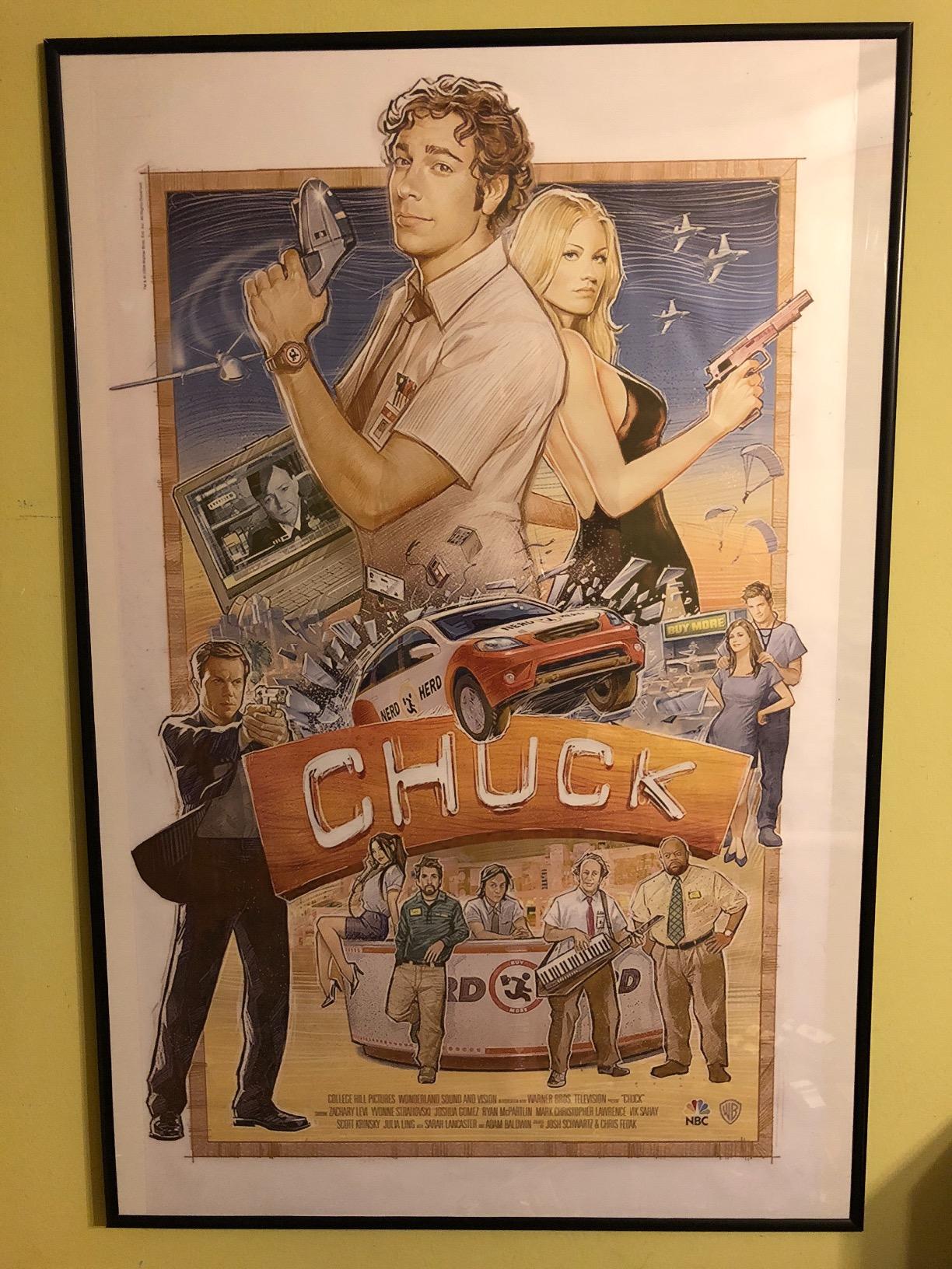 Amazon.com: Chuck (2007-2012) Television Poster 24x36 inches Sitcom TV ...