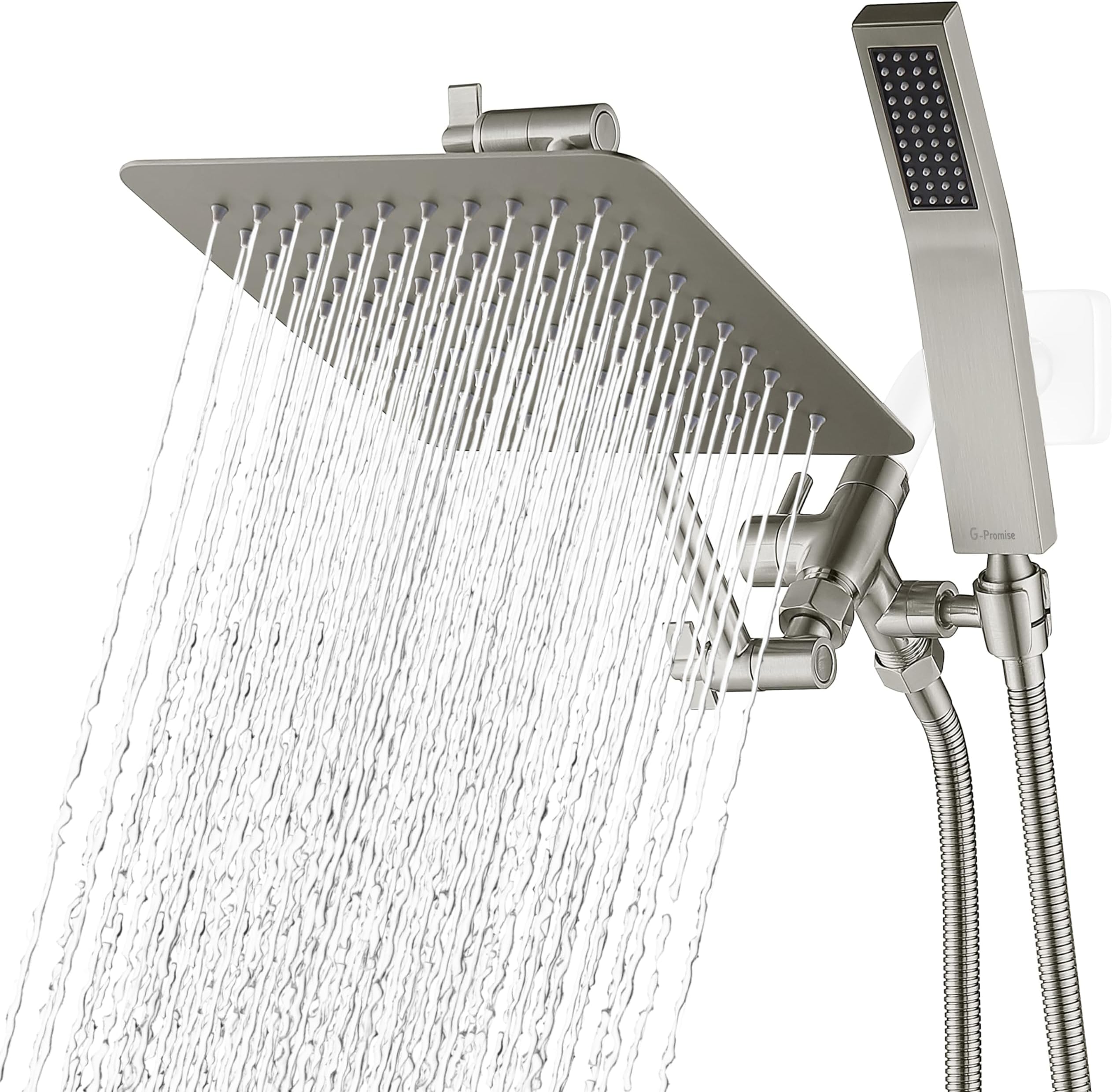 Amazon.com: Delta Faucet 10-inch Raincan Shower Head and Hand Held ...
