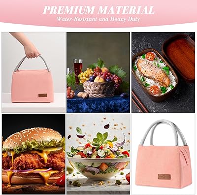 Amazon.com: Coobiiya Lunch Bag Women, Lunch Box Lunch Bag for Women Adult Men, Small Leakproof ...