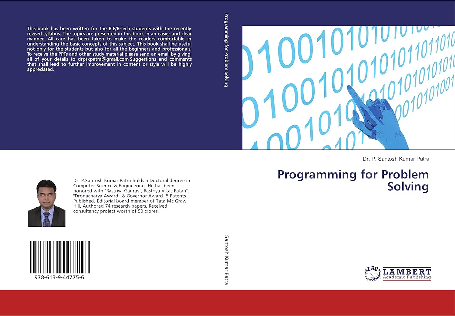 Amazon.com: Programming for Problem Solving: 9786139447756: Santosh Kumar Patra, Dr. P.: Books