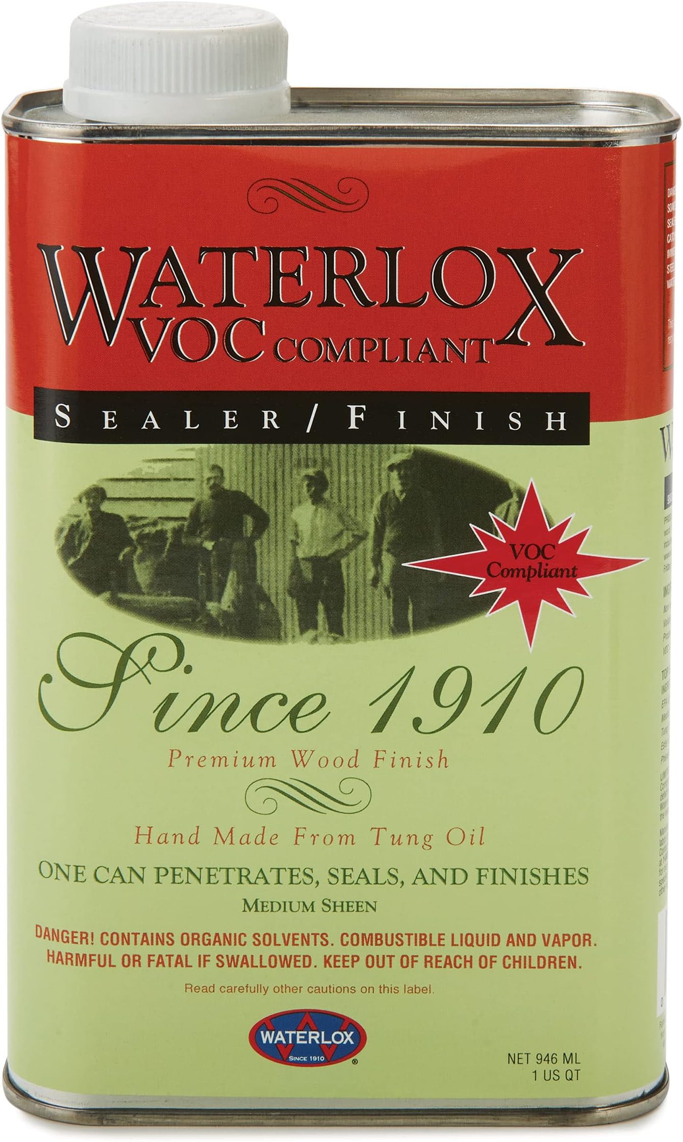 Waterlox Original Sealer Finish, 350 VOC, Quart, 32 Fl Oz - Amazon.com