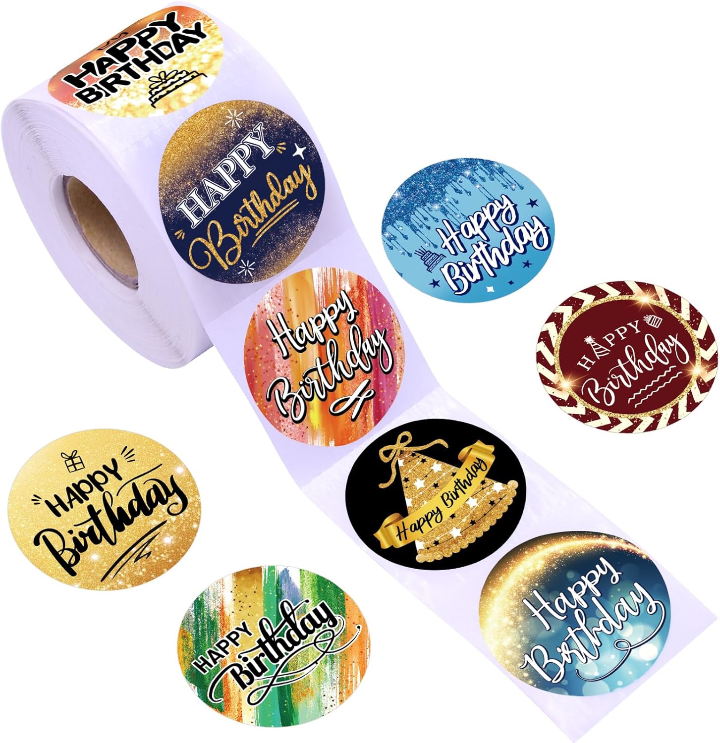 Amazon.com: Birthday Stickers Seals Labels for Birthday Cards Envelopes ...