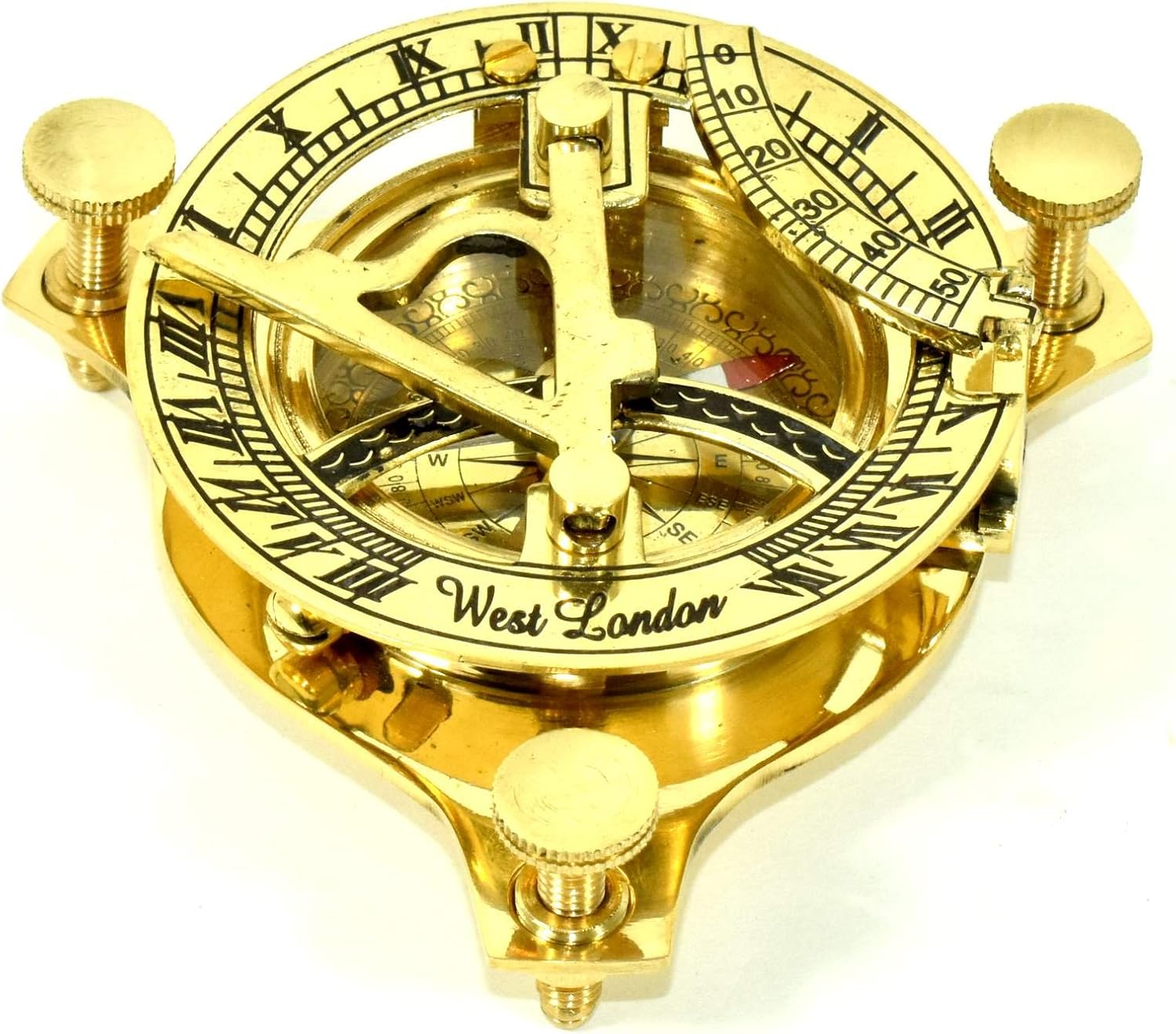 Amazon.com: NAUTICAL GIFT STORE HAG 4" Sundial Compass - Solid Brass ...