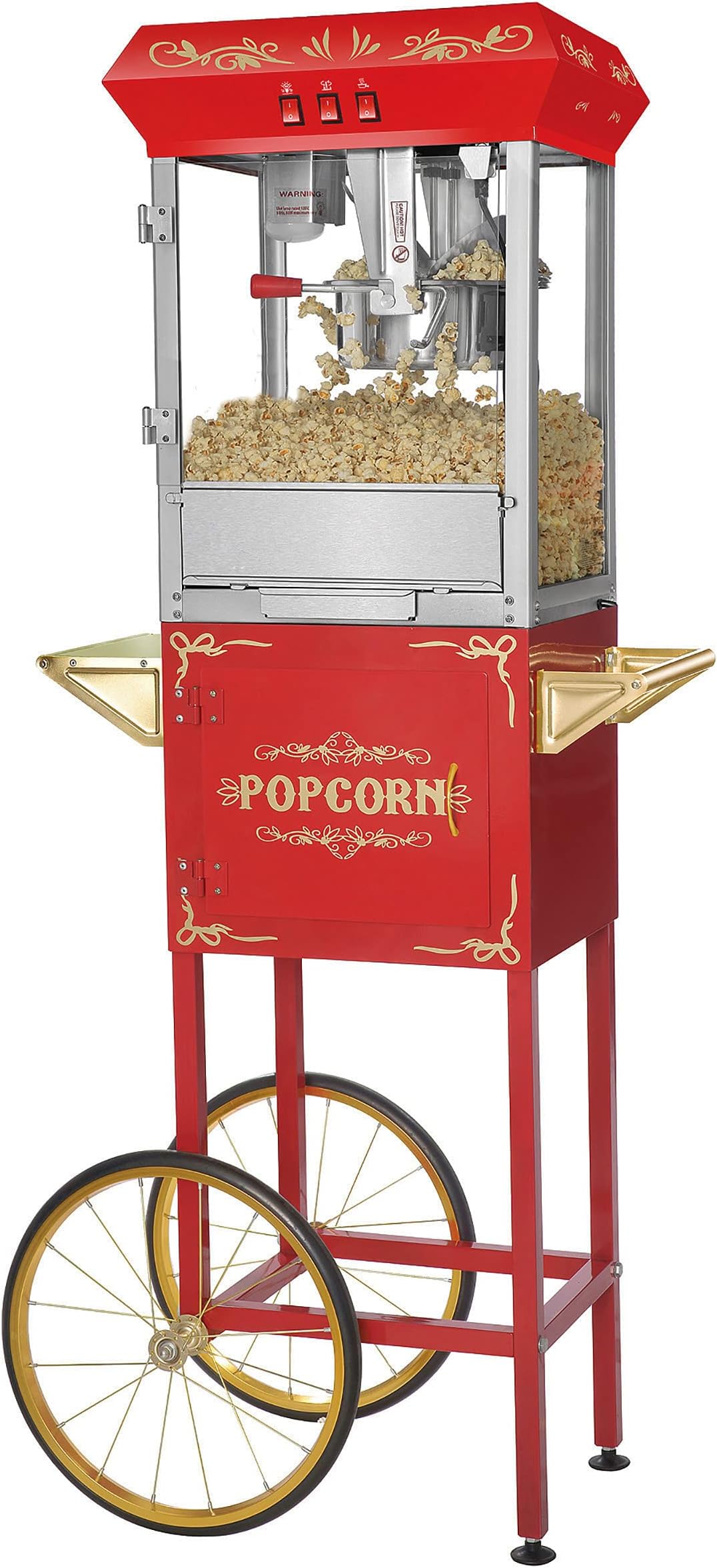 Amazon.com: Movie Night Popcorn Machine - 3-Gallon Antique Popper with ...