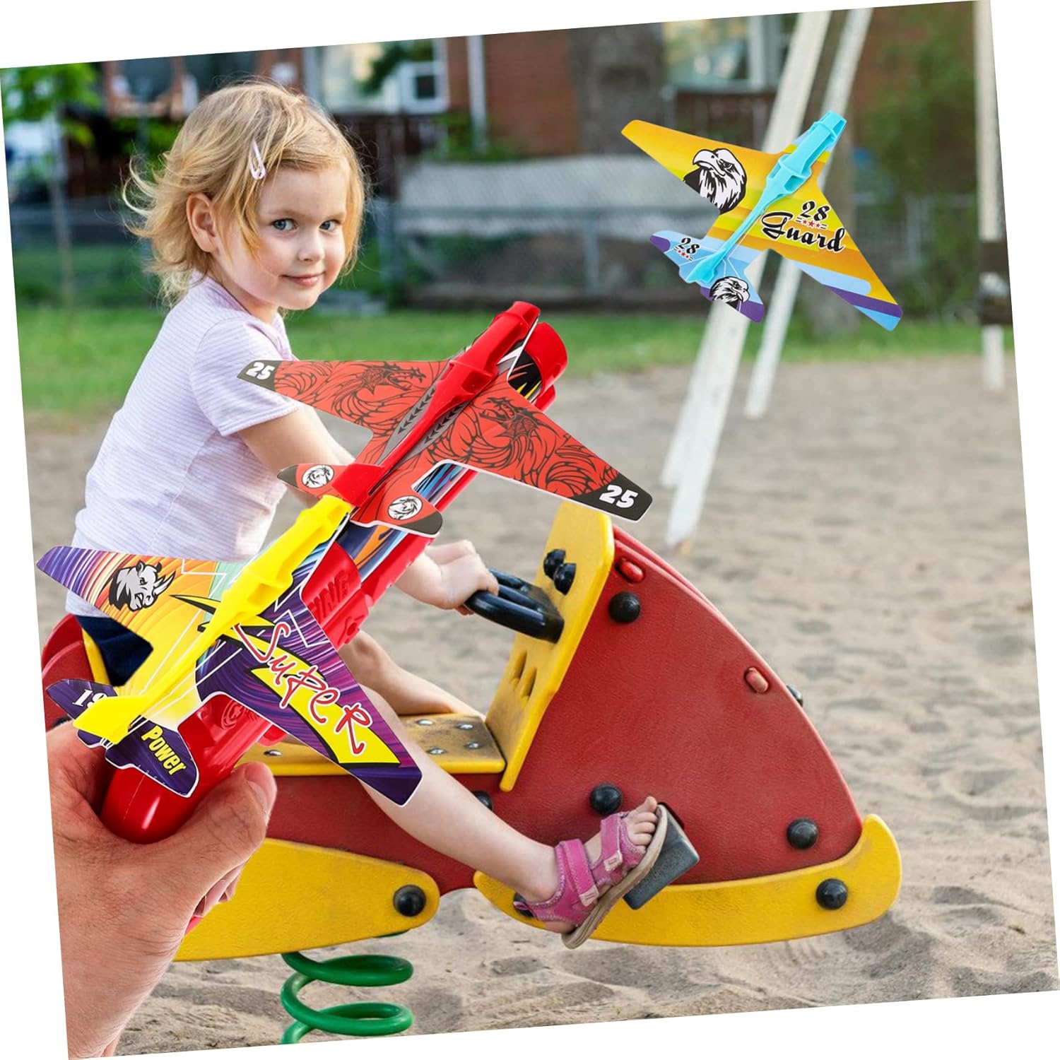 BCOATH 1 Set Catapult Bubble Plane Foam Planes for Kids UFO Plastic ...