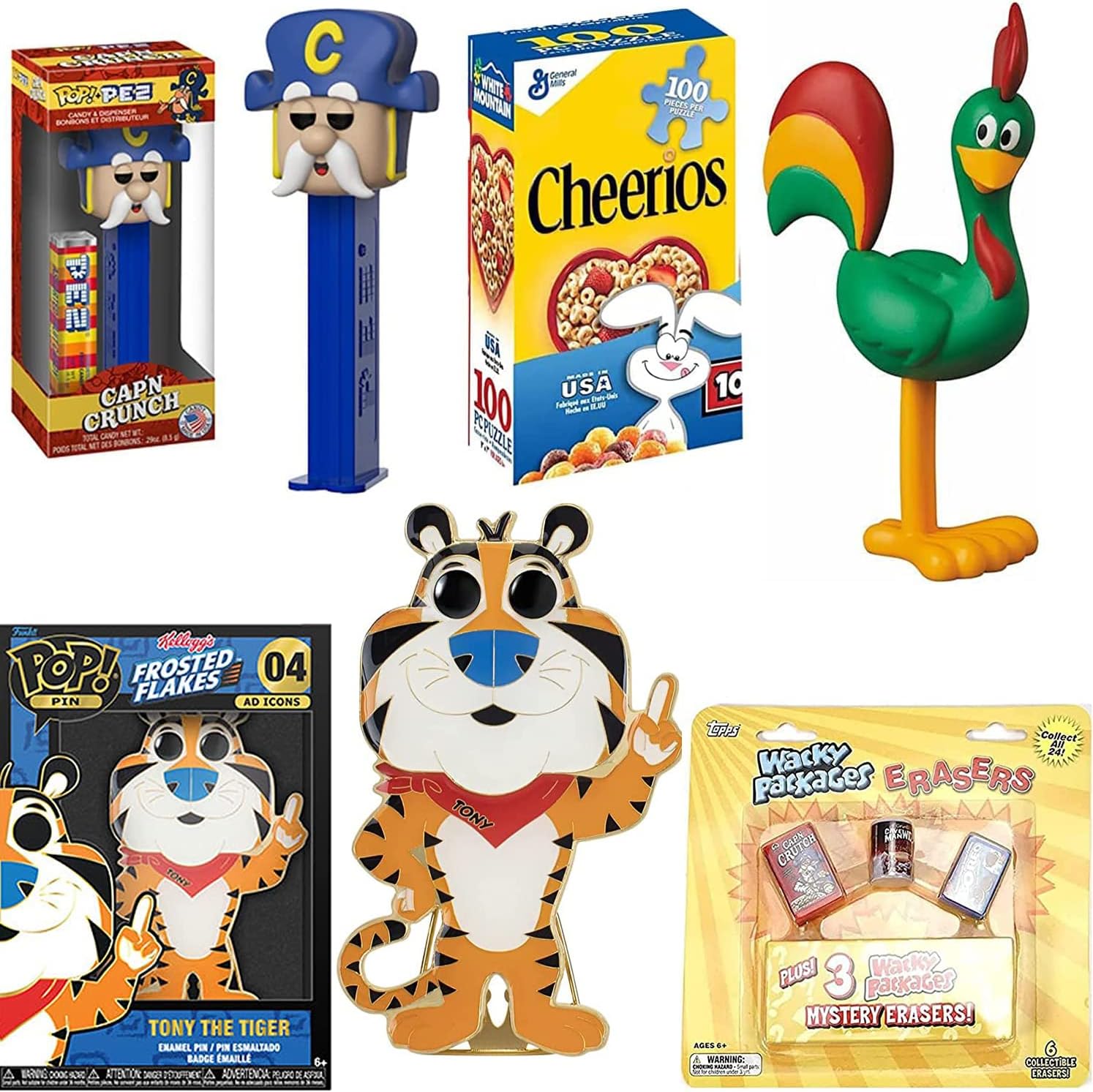 Amazon.com: Captain Tiger Pop! Ad Icons Cartoon Morning Figure Retro ...