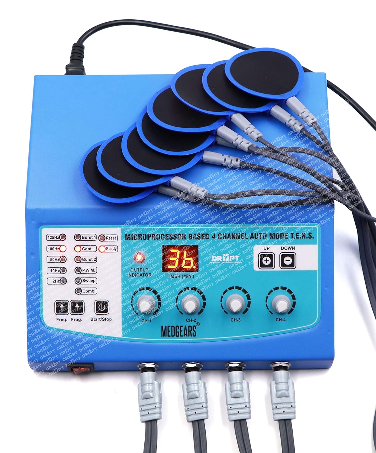 DR PT Corded Electric 4 Channel Tens Advance Heavy Duty Tens Machine ...