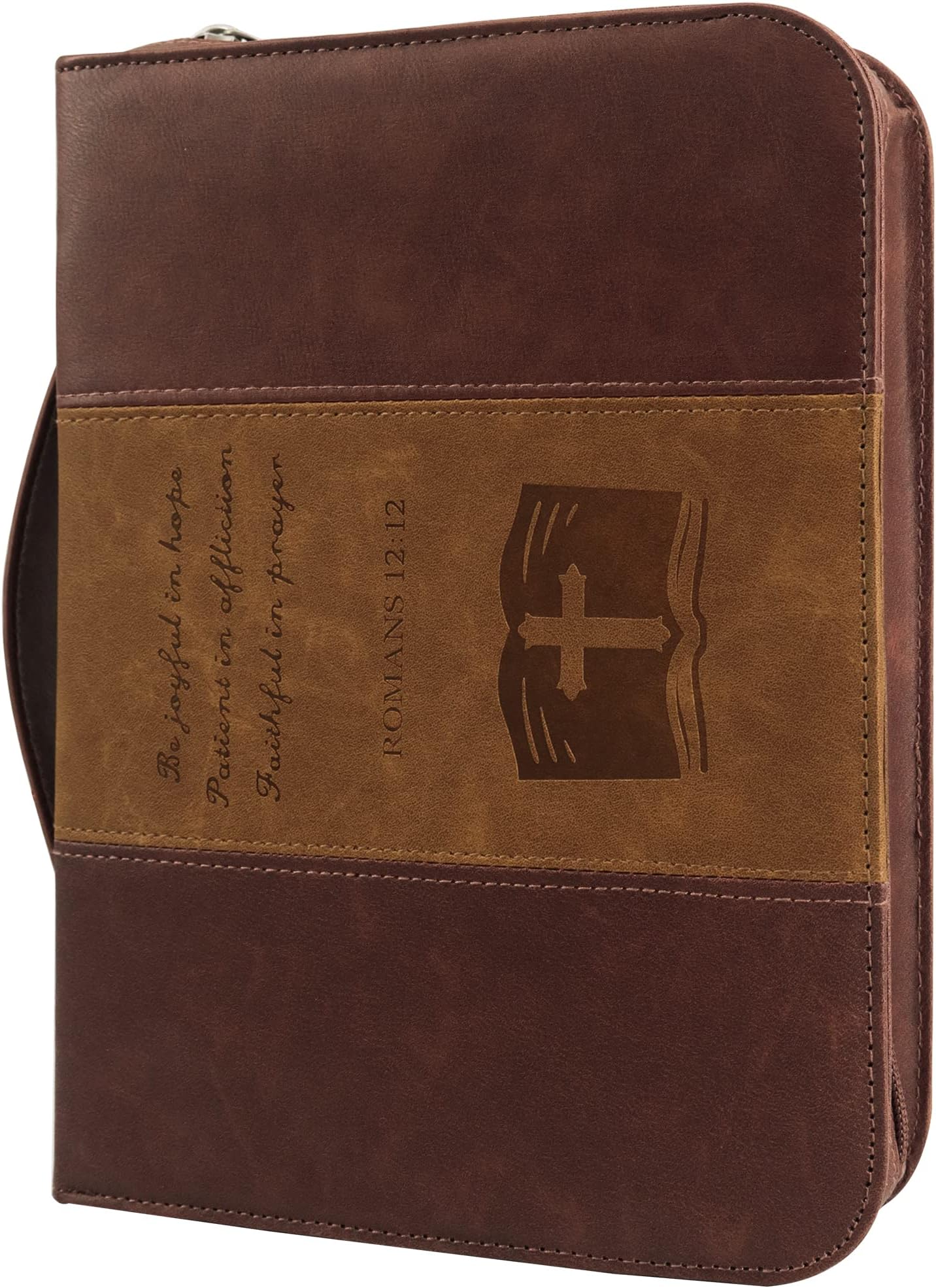 Hixingo Bible Cover Case with a Zip, Bible Covers with Handle for Women ...