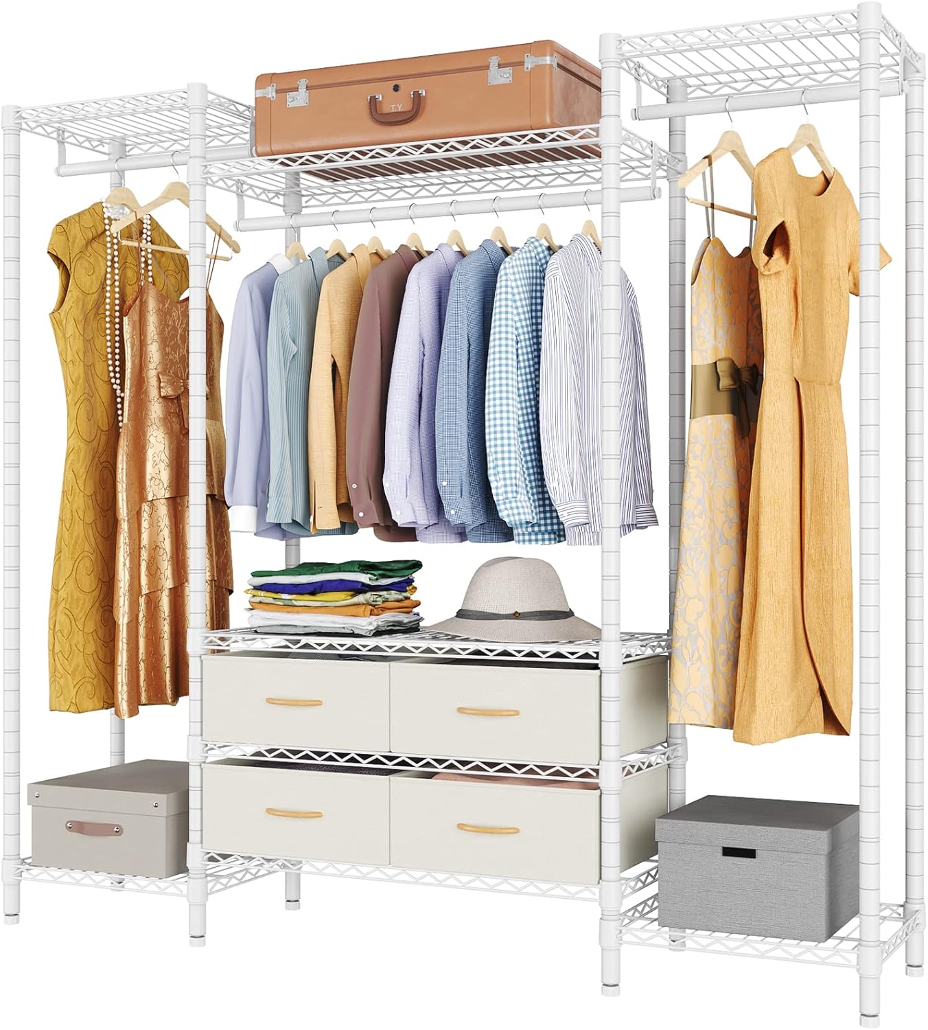 Amazon.com: VIPEK V20i Wire Garment Rack Heavy Duty Clothes Rack Metal ...