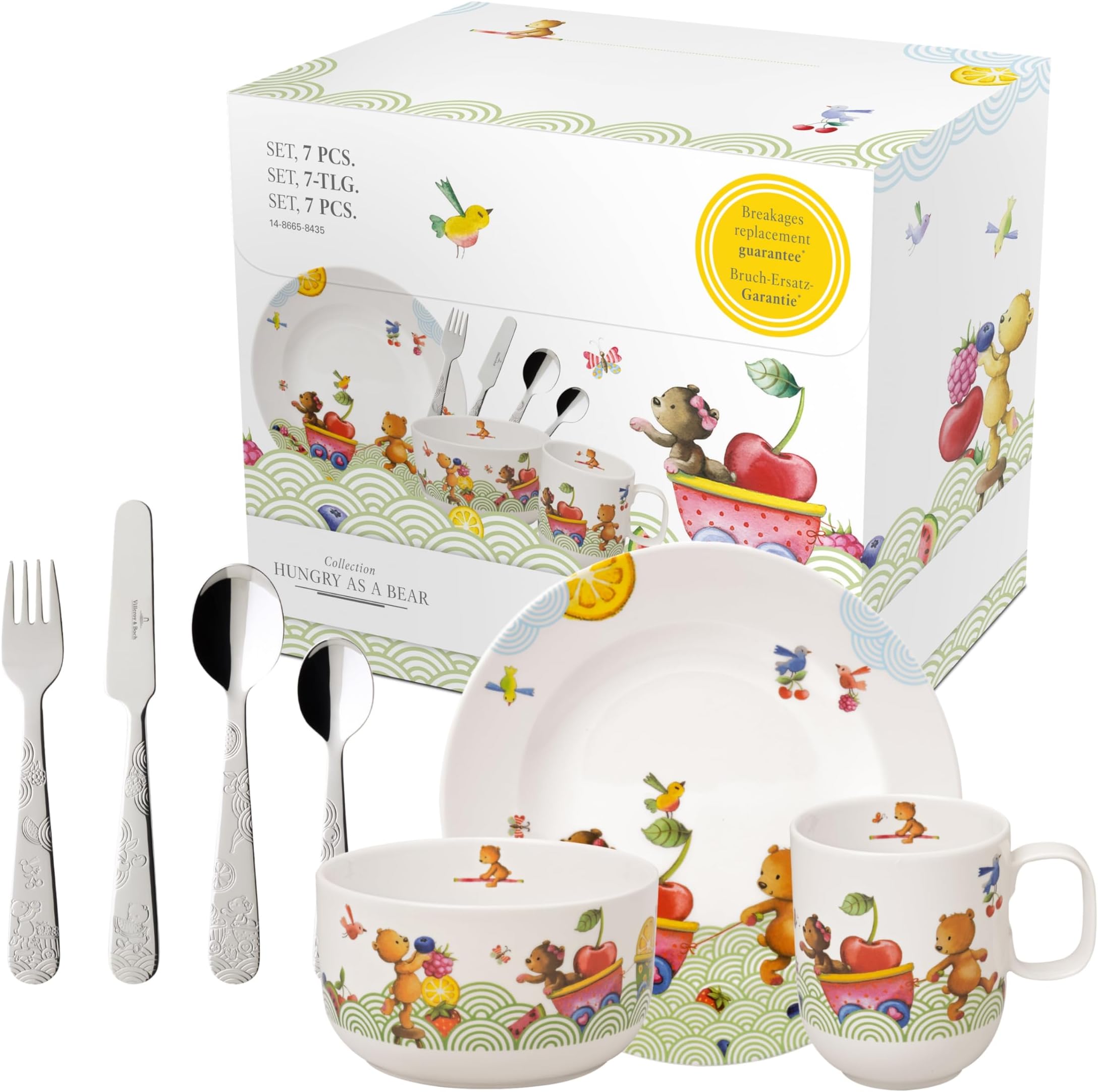WMF Janosch Kinder Geschirrset 6-teilig, Kindergeschirr mit ...
