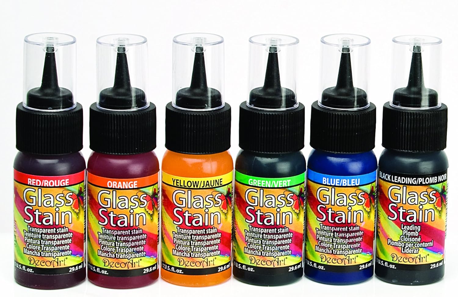 Amazon.com: DecoArt DASK270 Glass Stains Sample Pack : Home & Kitchen