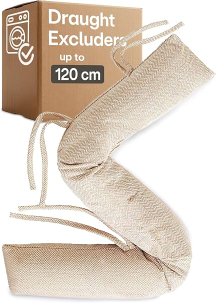 Praknu Draught Excluder for Windows - Draft Excluder Cushion 120cm/47in ...