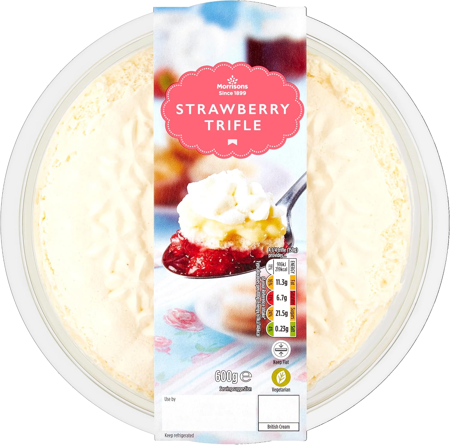 Morrisons Kitchen Strawberry Trifle, 600g : Amazon.co.uk: Grocery