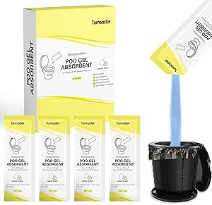 Turmaster 25 Packs Super Absorbent Polymer for Portable Toilet ...