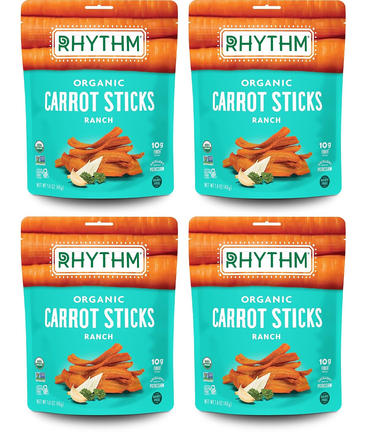 Amazon.com: Rhythm Superfoods Carrot Sticks, Ranch, Organic & Non-GMO ...