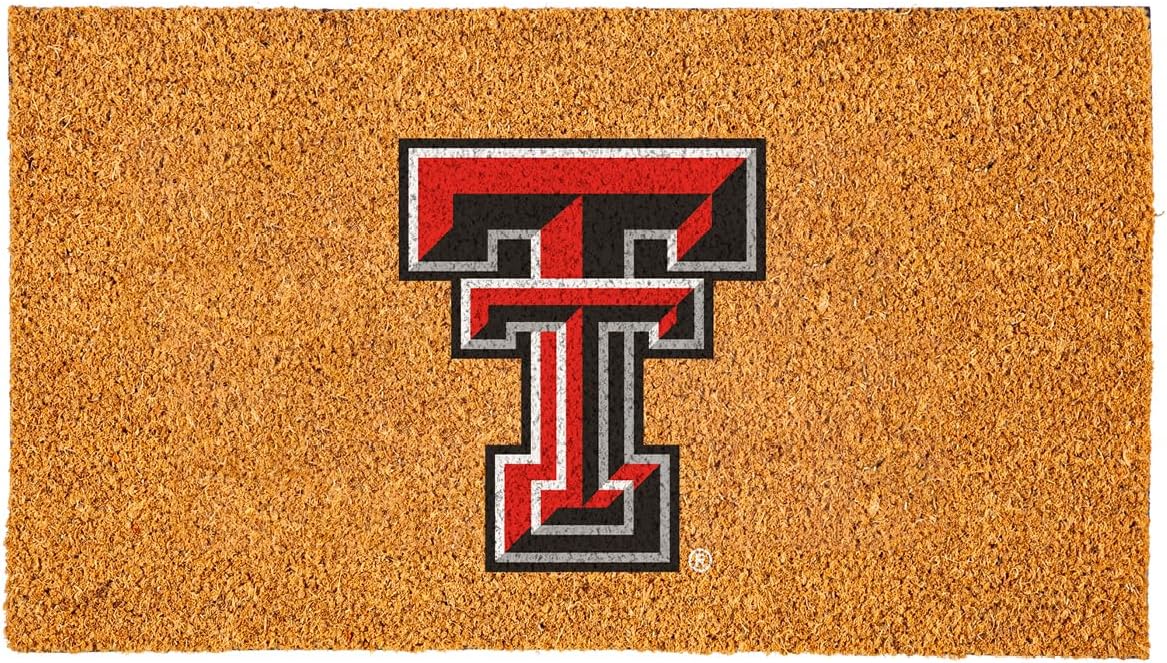 Amazon.com: Team Sports America NCAA Texas Tech University Natural Coir ...