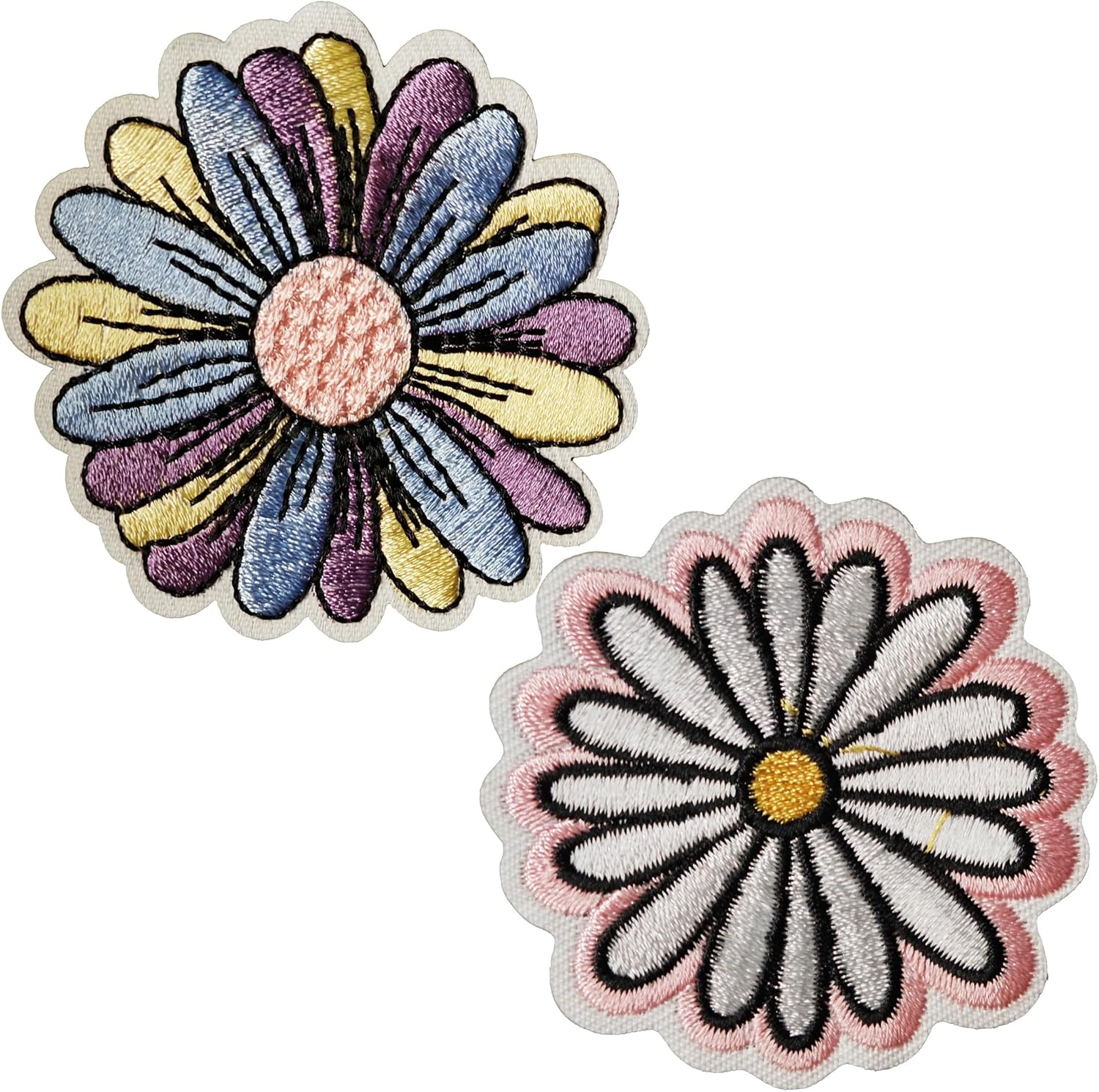 Amazon.com: Acoinel Flower Iron On Patches - Daisy Floral Patches Iron ...