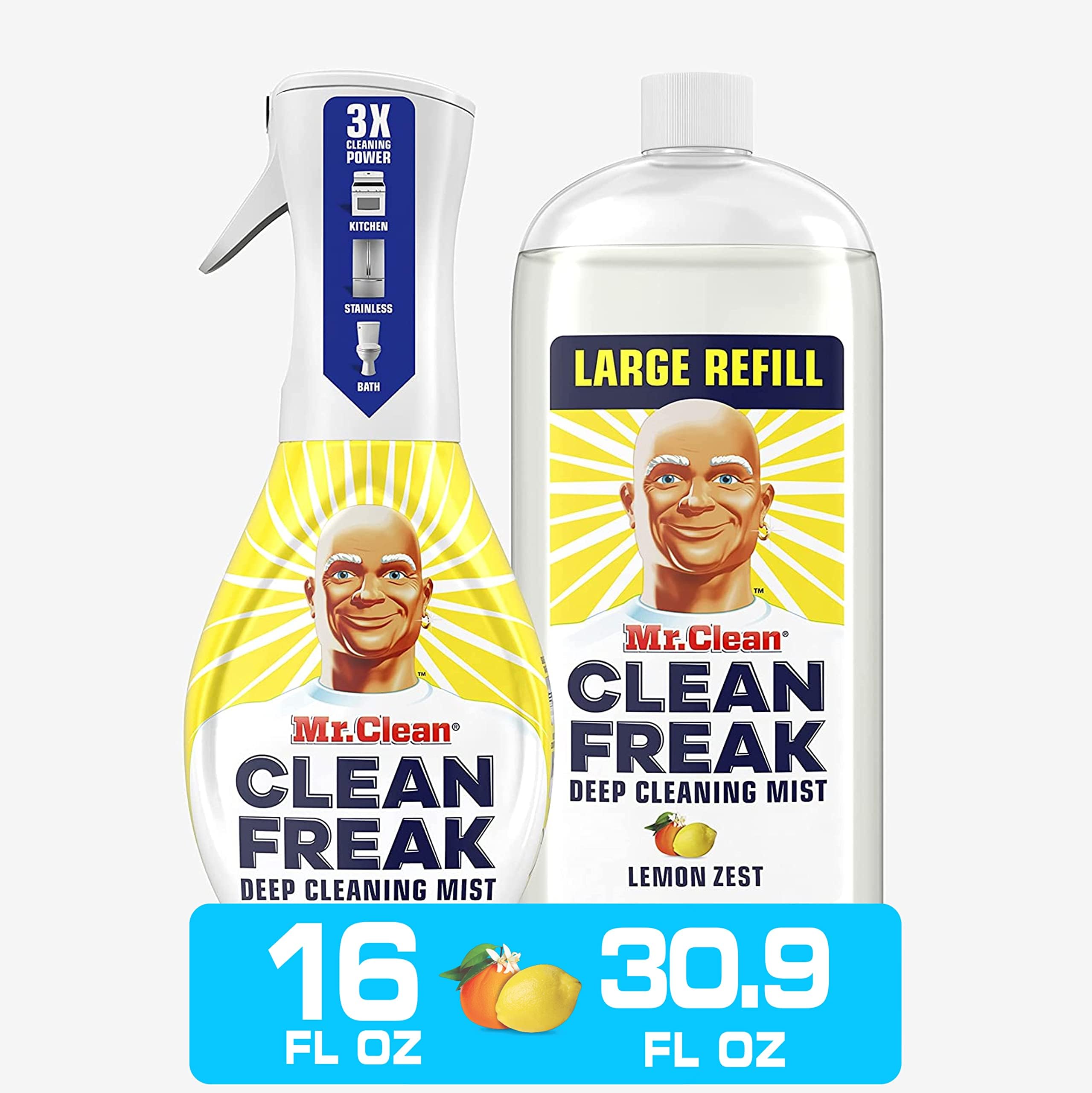 Amazon.com: Mr. Clean All Purpose Cleaner, Clean Freak Mist for ...