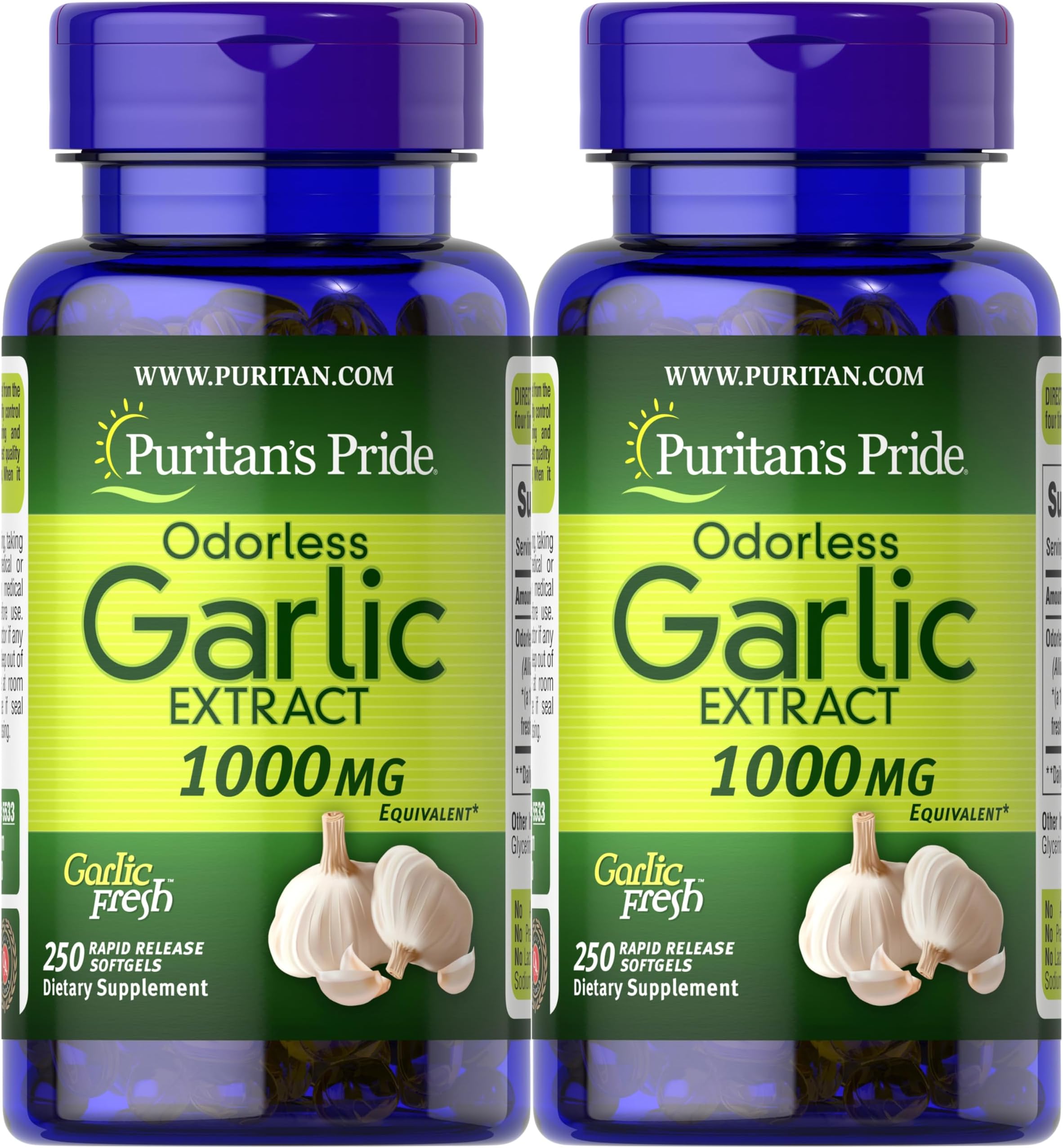 Amazon.com : Nature's Bounty Garlic Extract 1000 mg, 100 Rapid Release ...