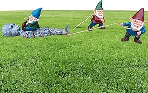 Gnome Garden Decor for Outside,Outdoor Resin Alien Gnomes Dwarf Set ...