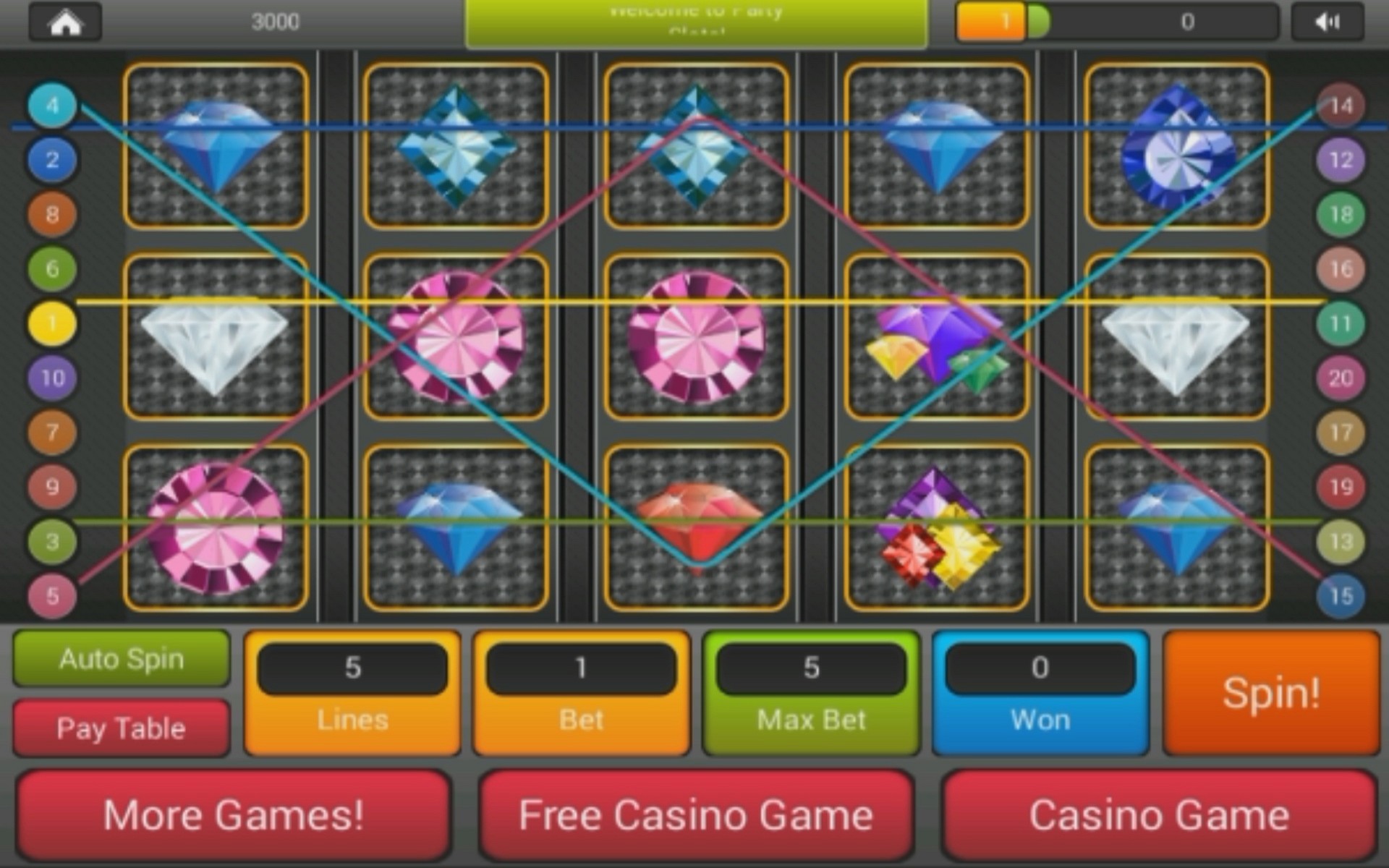 Slots Jewel Gem & Double Diamond Star Craze Mania Casino Games Free ...