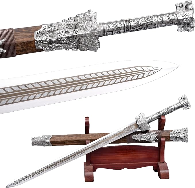 Amazon.com : Chinese Dragon Warrior Sword, Medieval Cosplay Retro ...