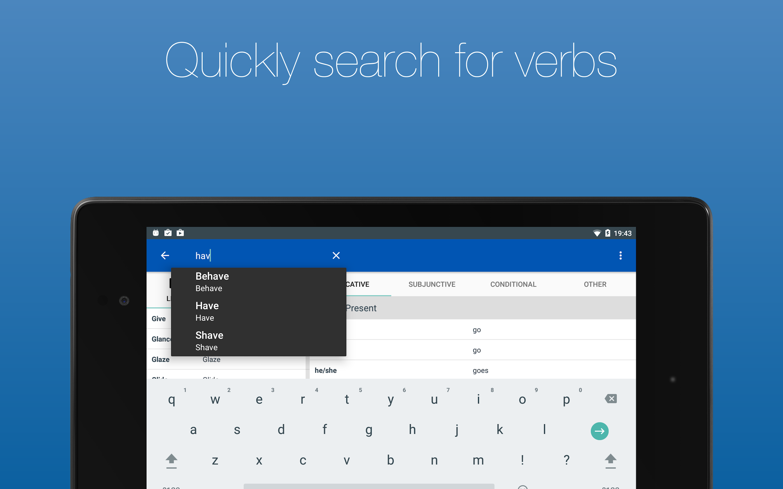 English Verb Conjugator - App on Amazon Appstore