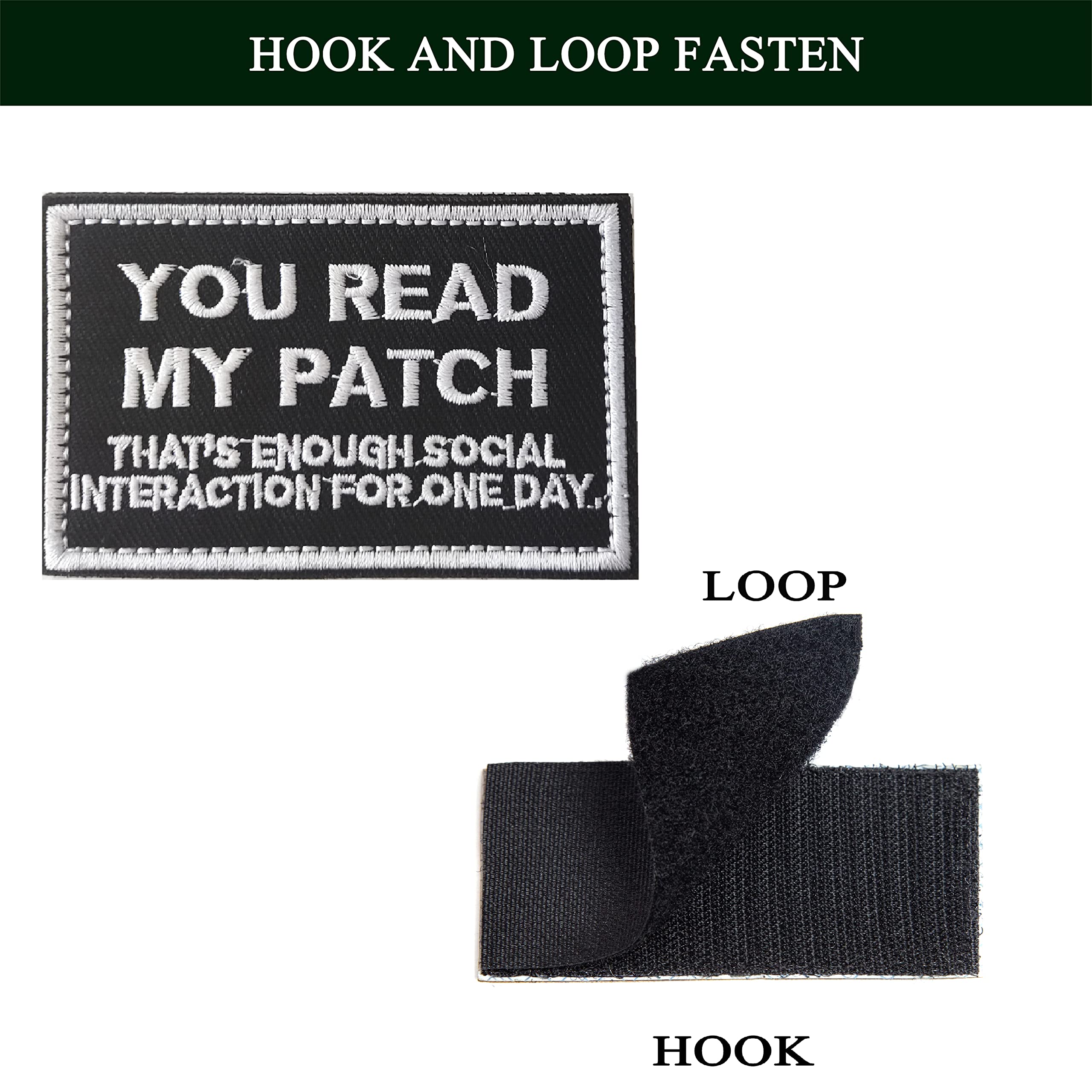 Harsgs 20-Piece Random Tactical Morale Patch Bundle - Full Embroidery ...