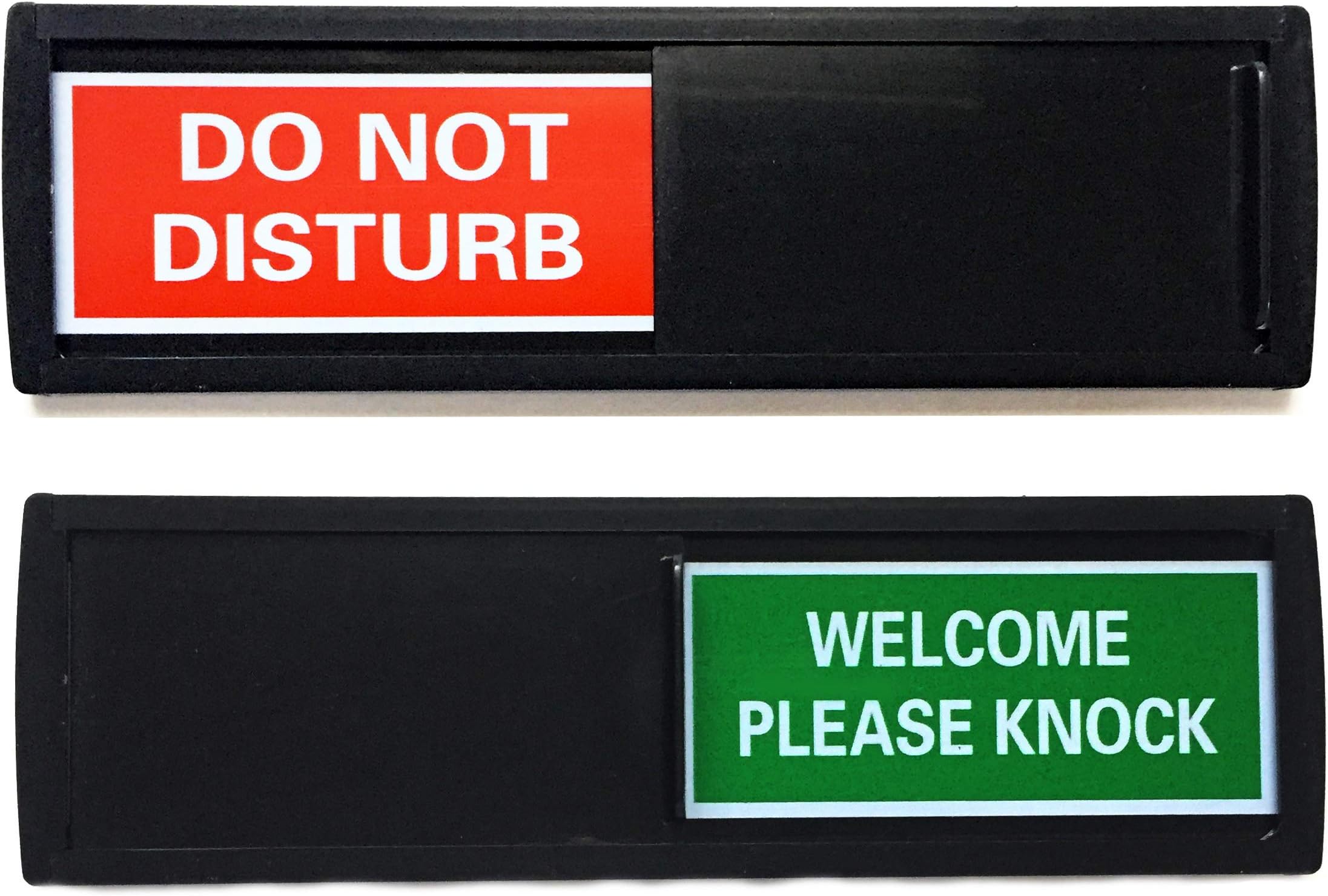 Amazon.com : Black Do Not Disturb Sign | SHUTTER CHANGES WHEN YOU PUSH ...