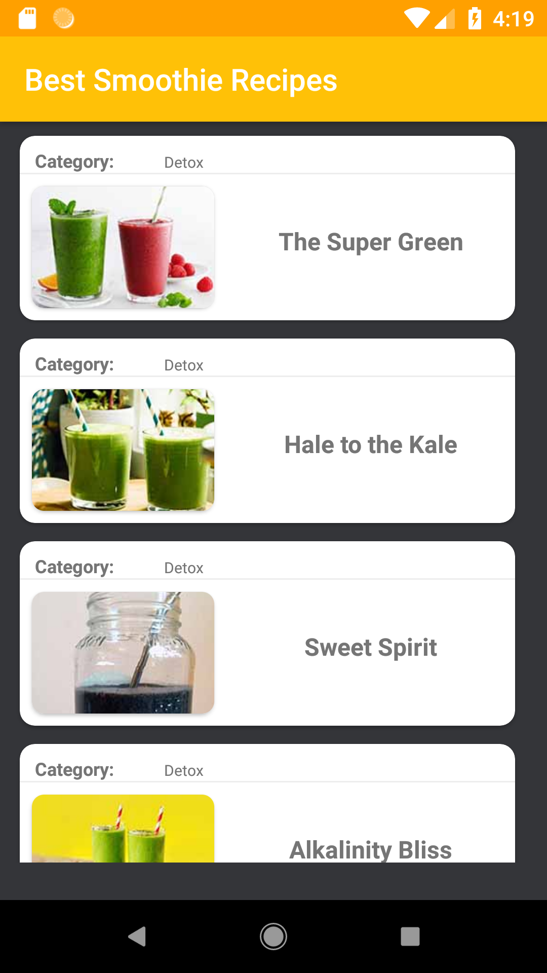 Smoothie recipes : Detox smoothies - App on Amazon Appstore