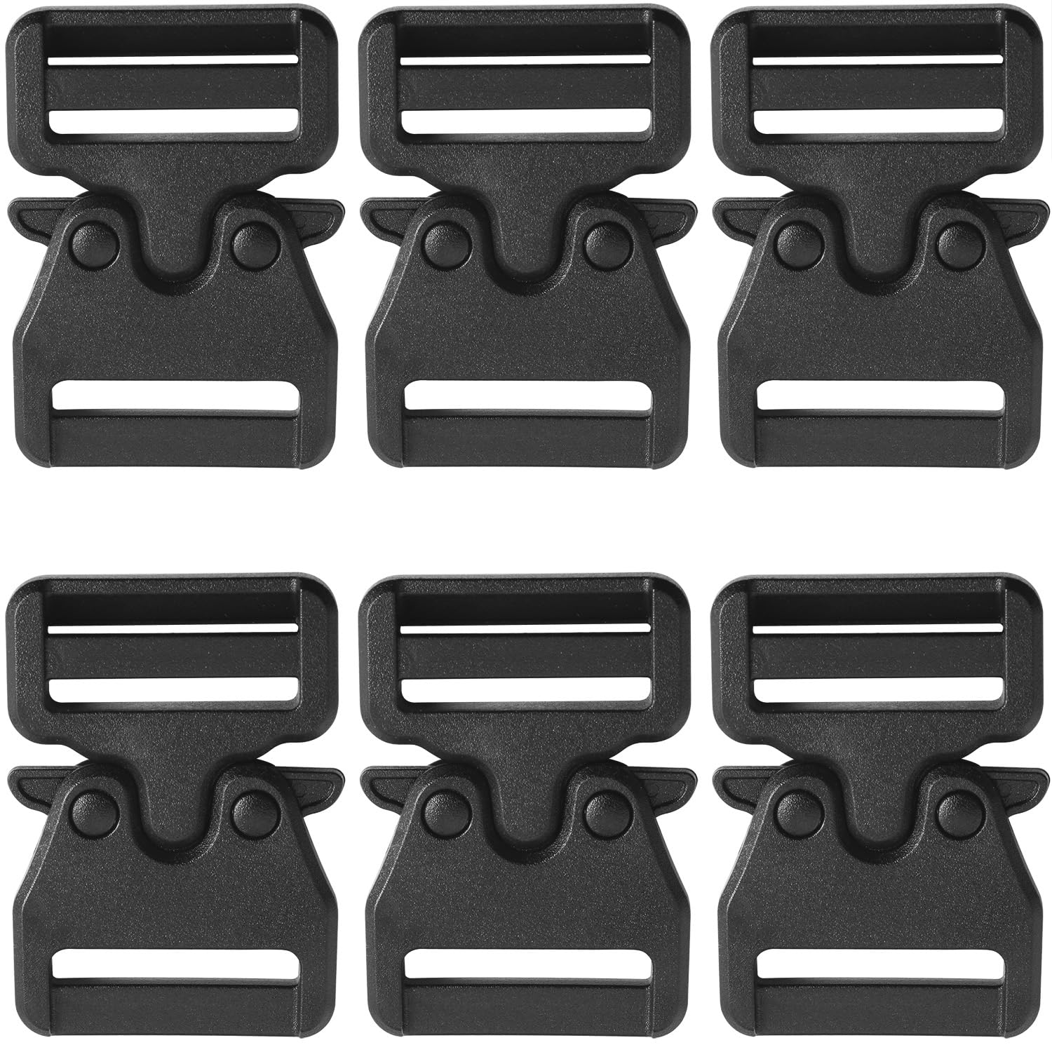 Amazon.com: LUORNG 6PCS Quick Release Buckles Plastic Snap Buckles ...