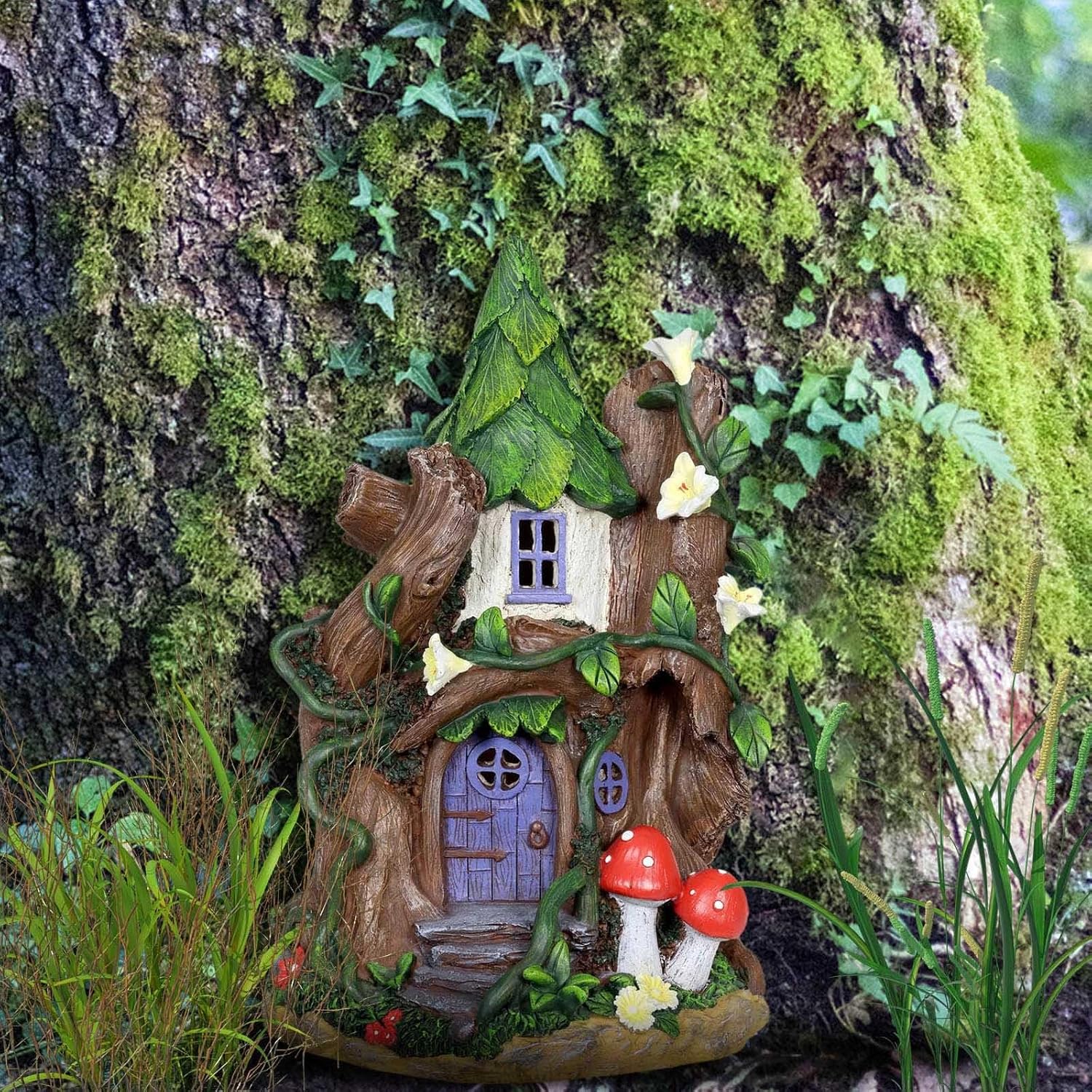Amazon.com : Fairies Doors for Tree Outdoor, Tree Stump Decor, 3D DIY ...