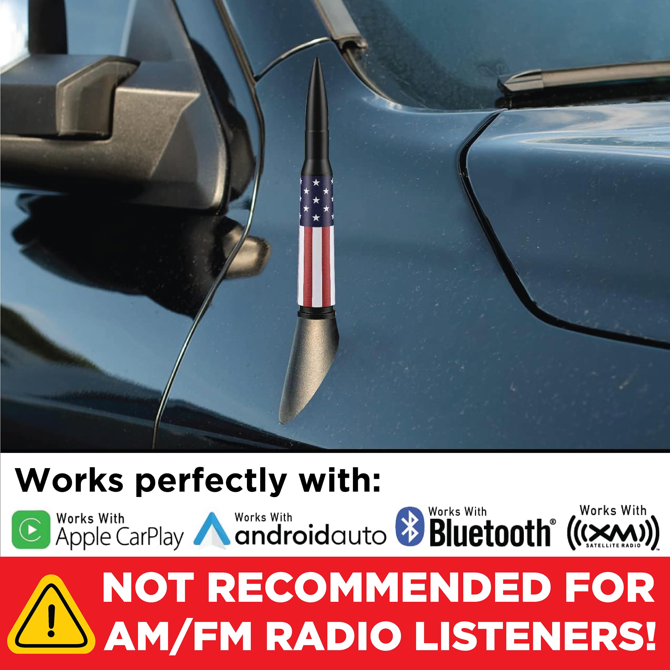 Snapklik.com : EcoAuto Bullet Antenna Replacement For Dodge Ram & Ford ...