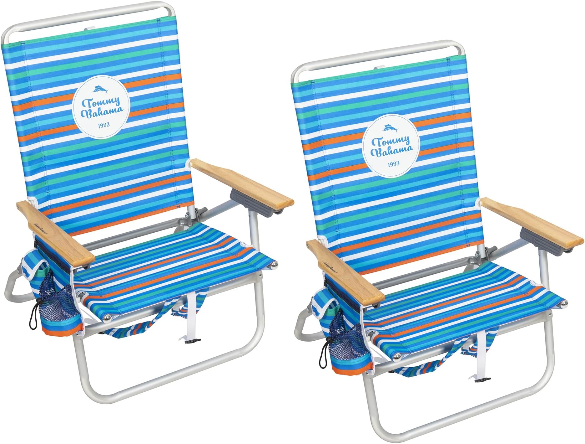 Amazon.com: Nautica Beach Chairs for Adults 2 Pack - 5 Position ...