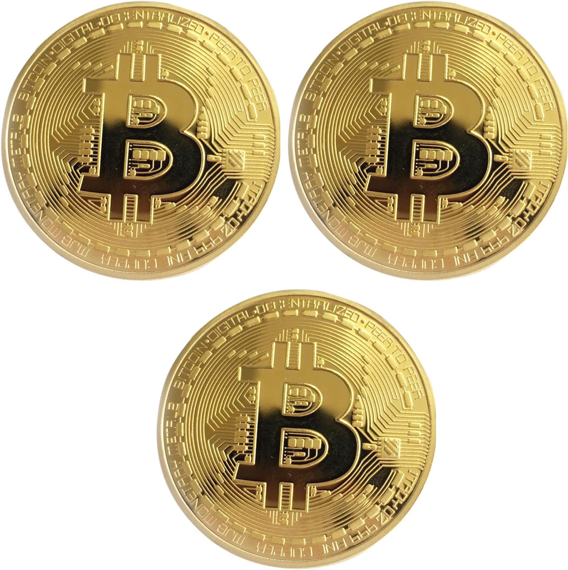 Amazon.com : Bitcoin Coin Souvenir with Coin, Physical Bitcoin ...