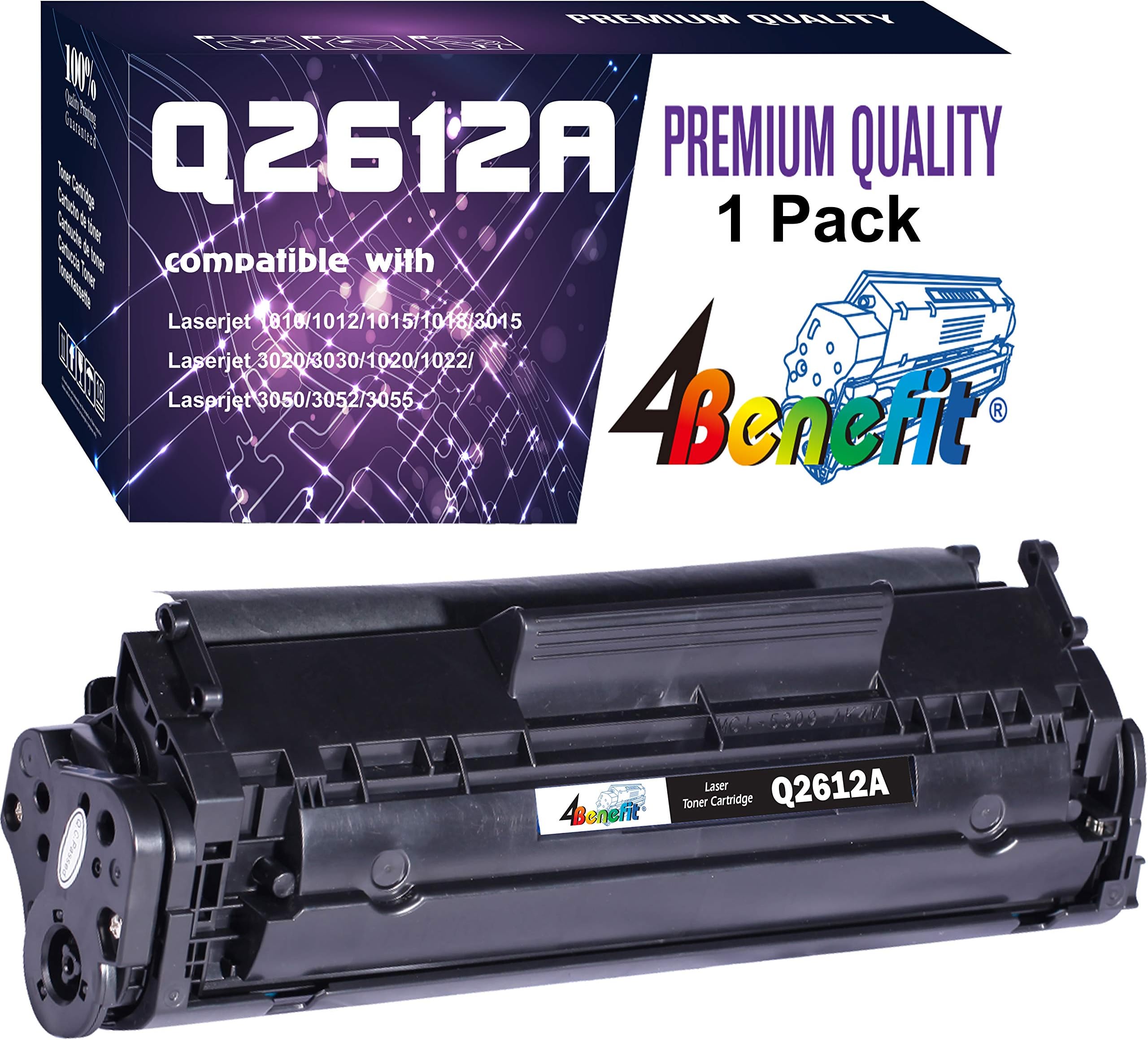 Amazon.com: 12A Black Toner Cartridge: 2 Pack (with Chip) Replacement ...