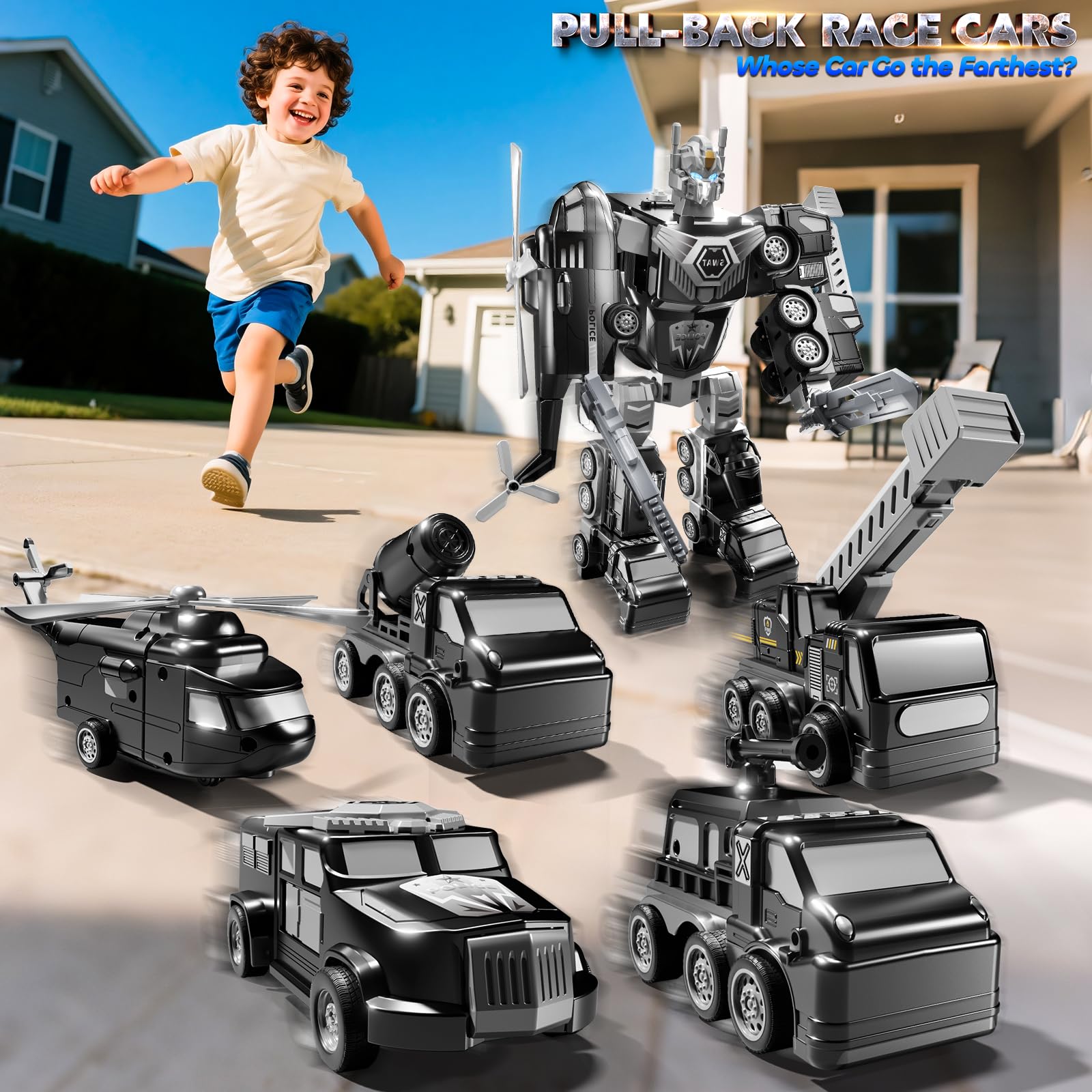 Snapklik.com : MSKOLER Robot Toys For Kids 3-5 Magnet Transforming ...