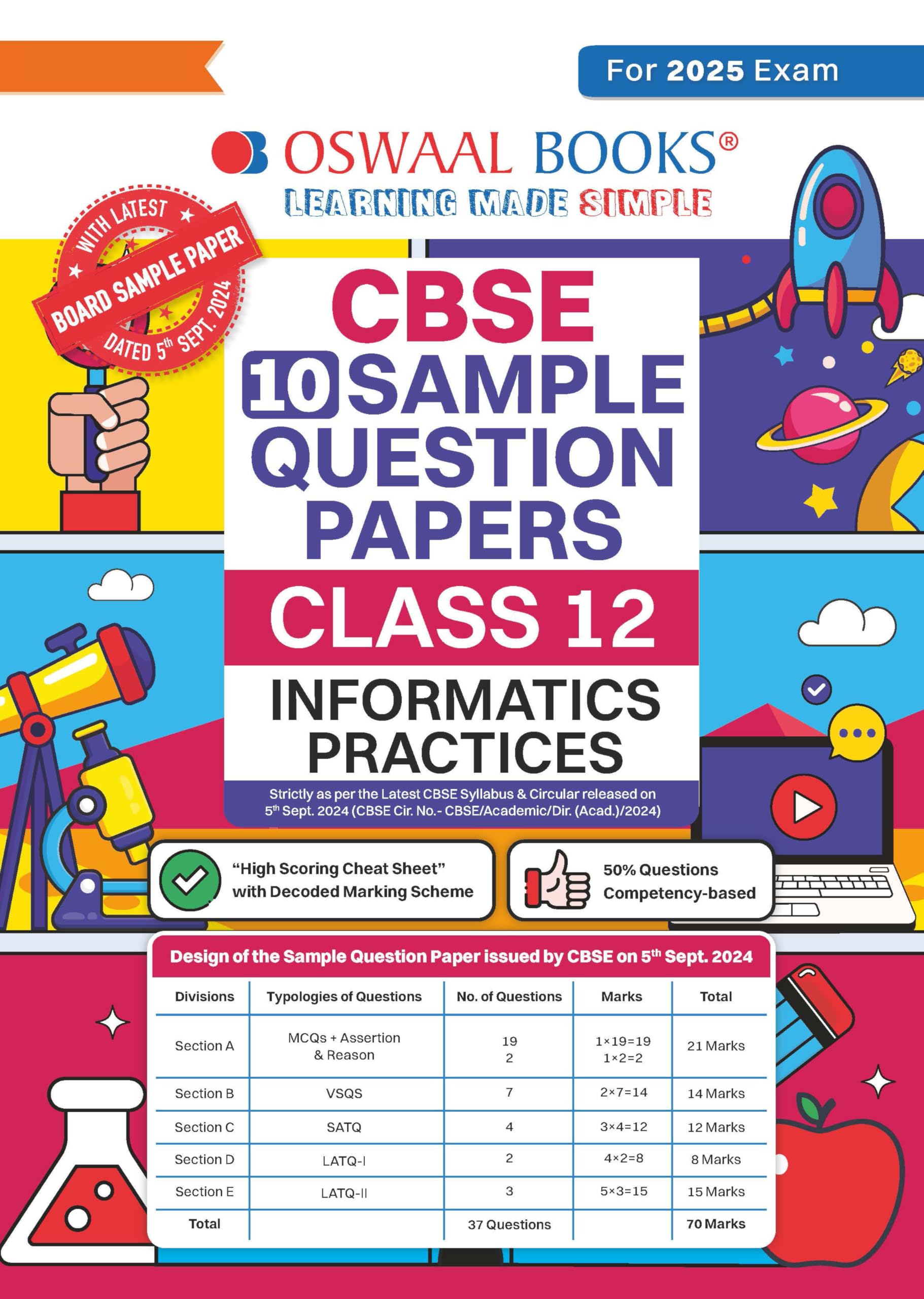 Oswaal CBSE Sample Question Papers Class 12 Informatics Practices (For ...