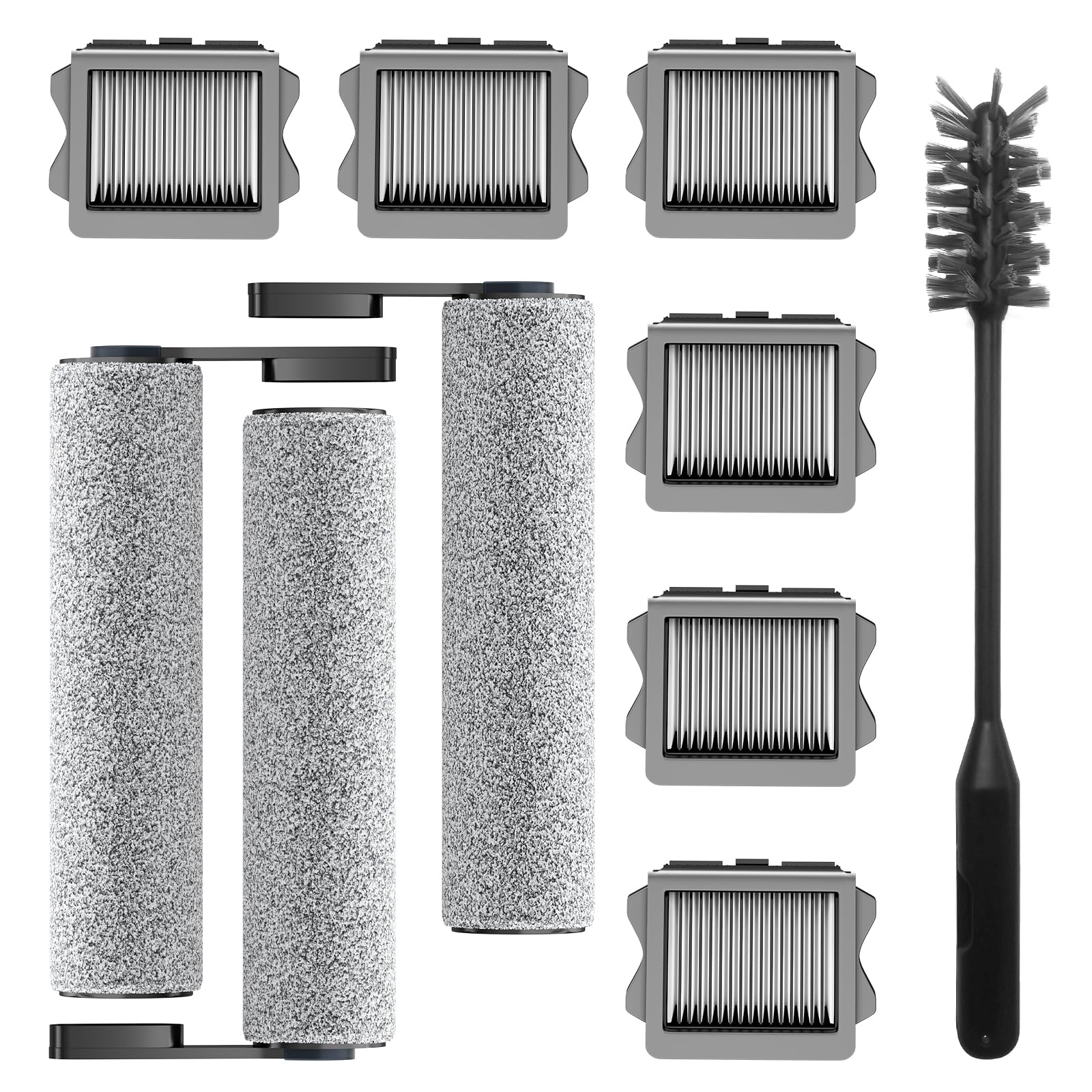 Amazon.com: Vacuum Mop Rollers Brushes and Filter Replacement Parts ...