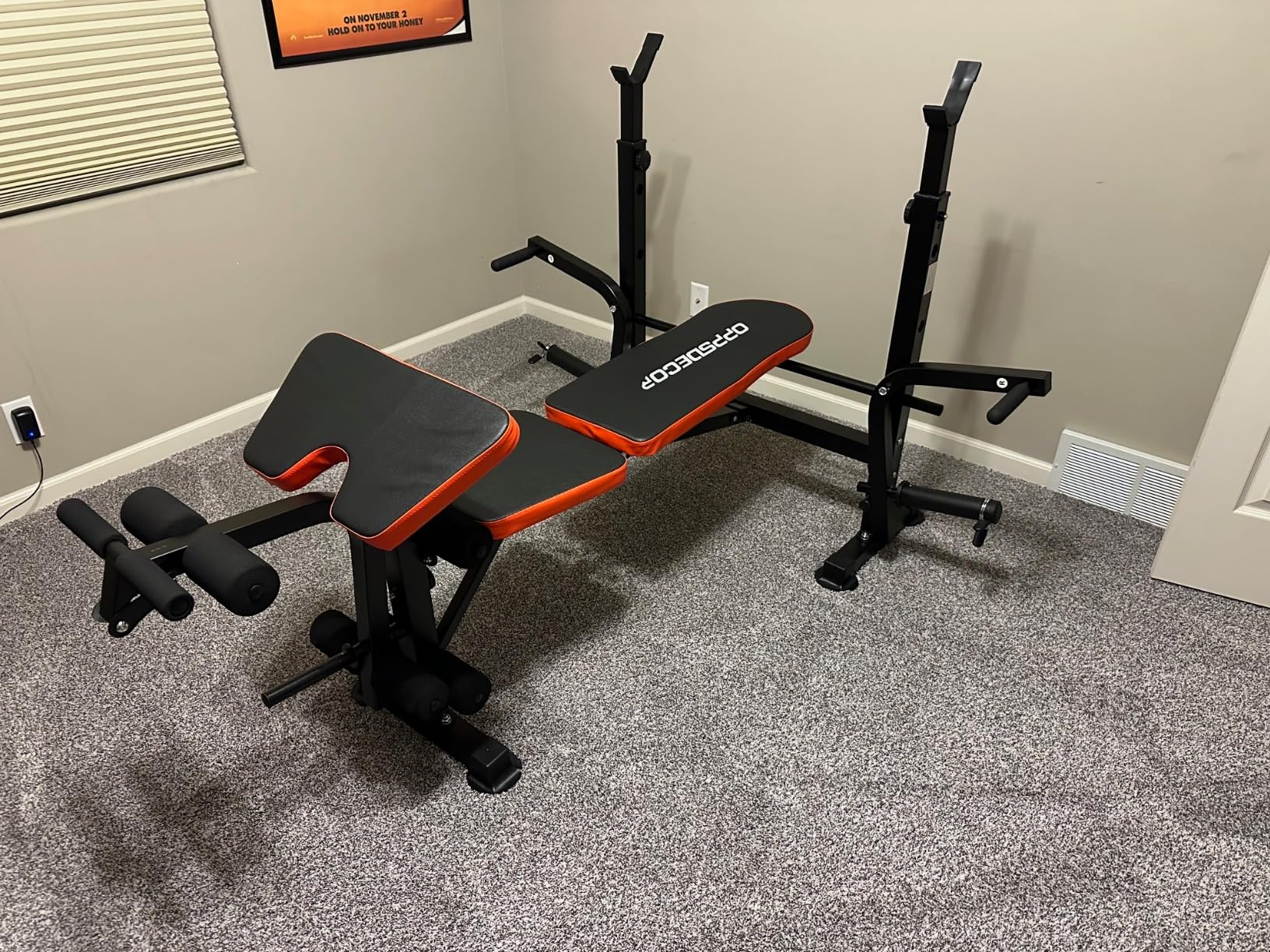 $38/mo - Finance OPPSDECOR 6 in 1 660lbs Weight Bench Set with Squat ...
