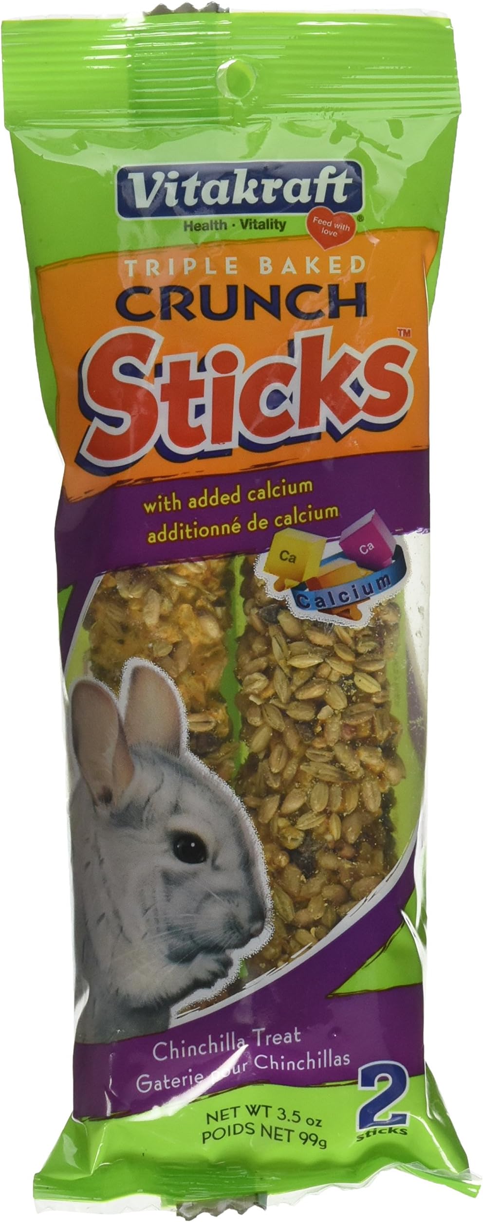 Amazon.com : Vitakraft Treat Chinchilla Calcium Sticks Net Wt 3.5 OZ ...
